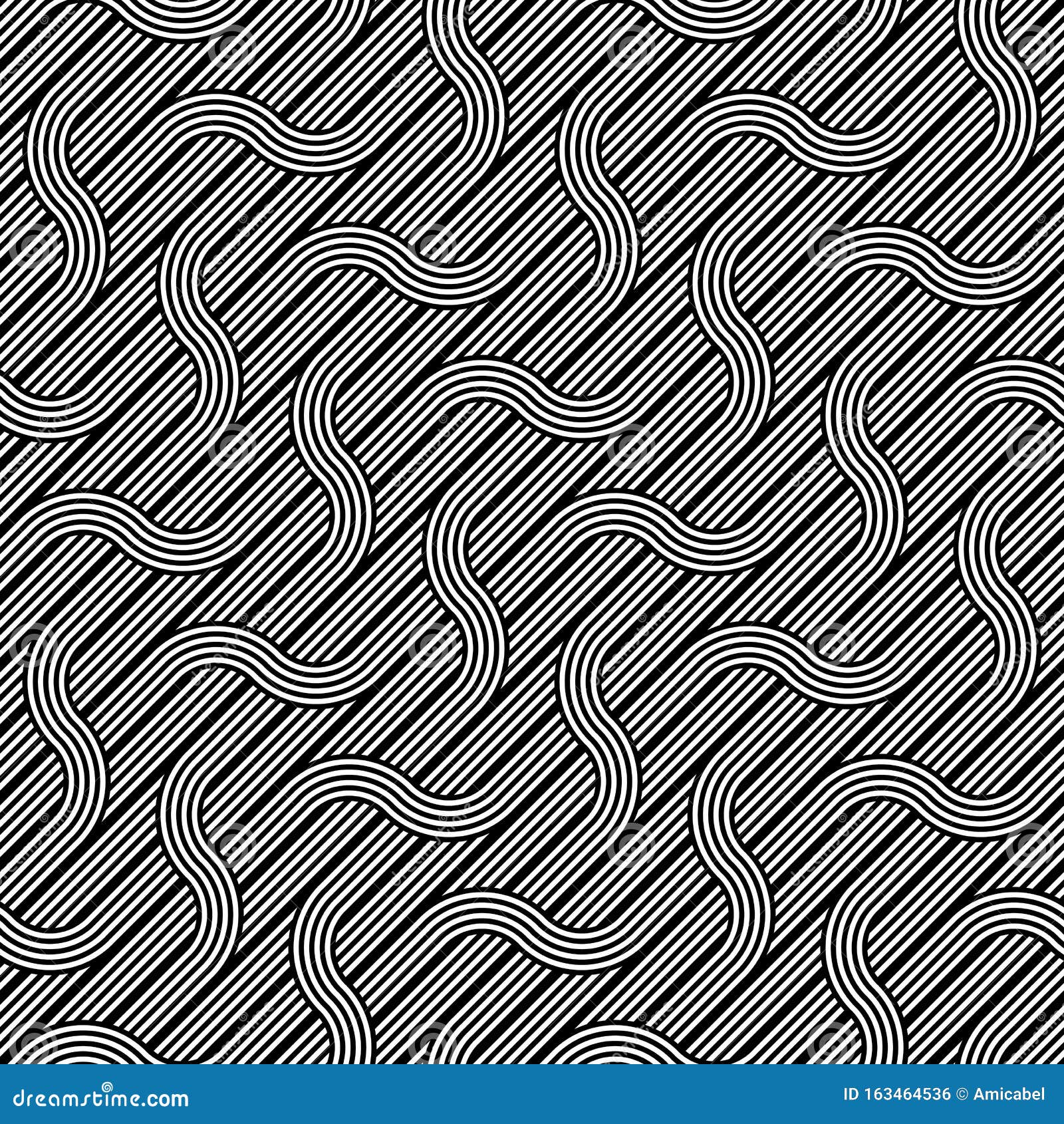 Design Seamless Waving Pattern Vector Illustration | CartoonDealer.com ...