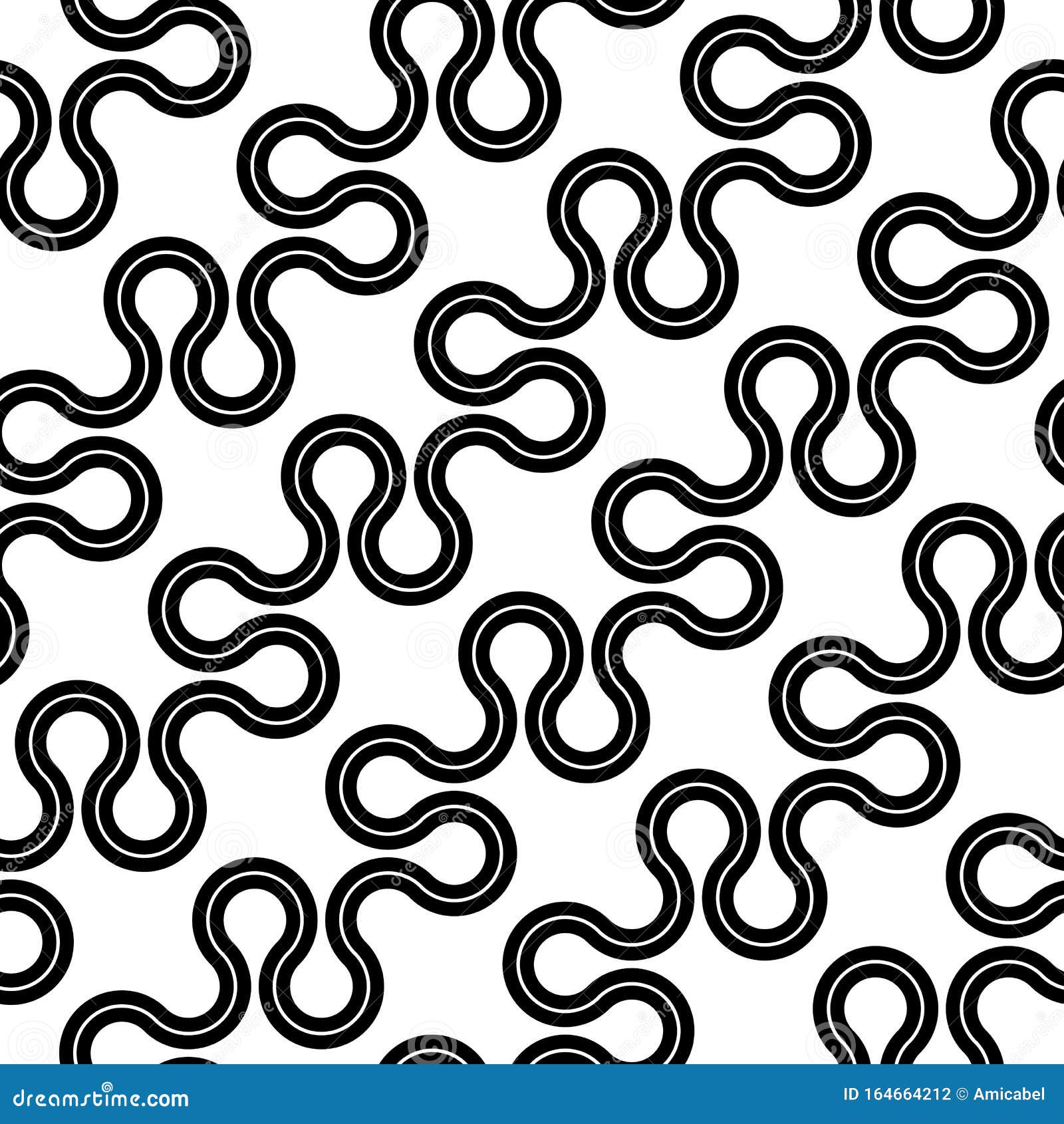 Design Seamless Waving Pattern Stock Vector - Illustration of ornate ...