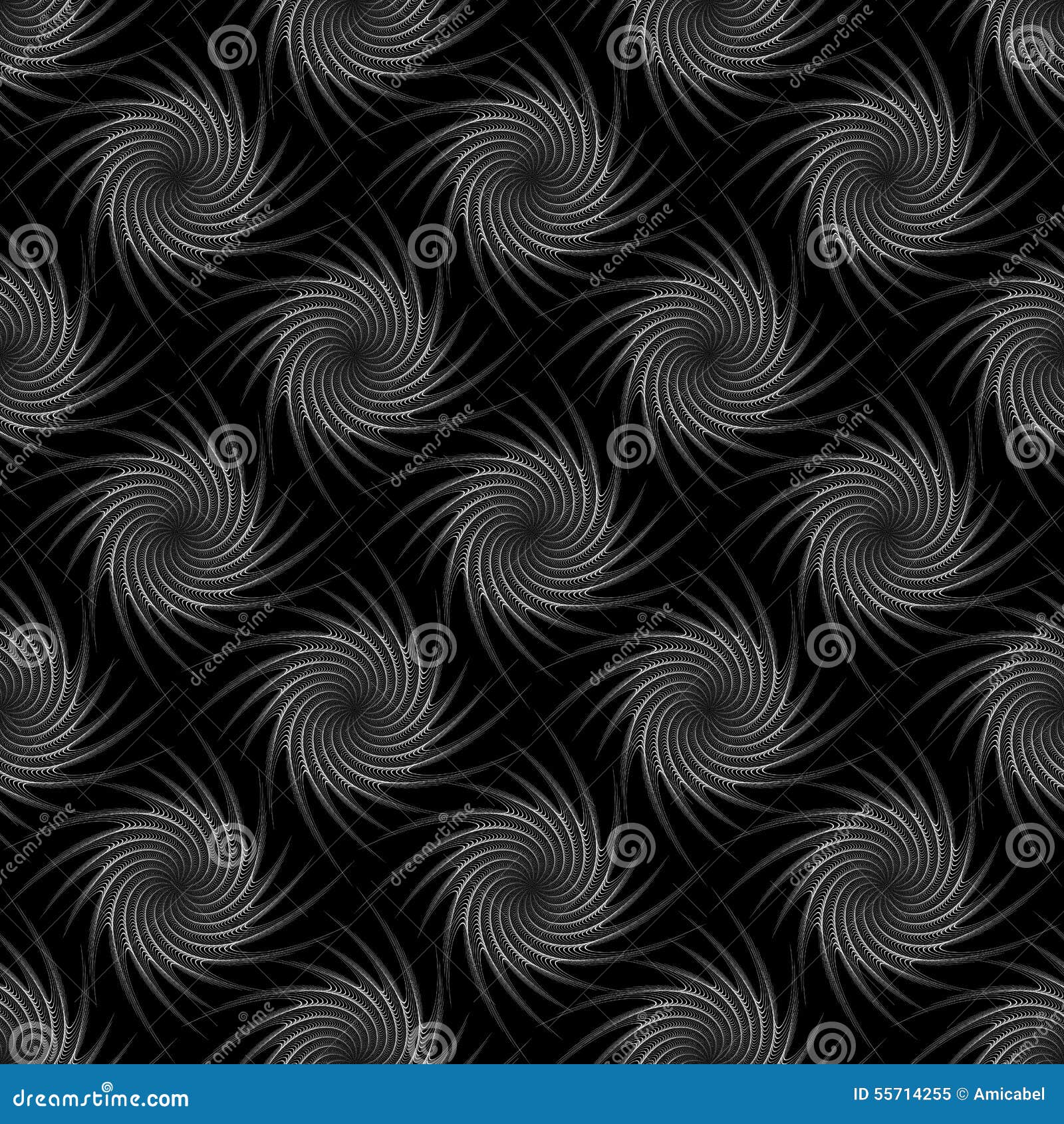 Design Seamless Whirl Decorative Pattern Stock Vector - Illustration of ...