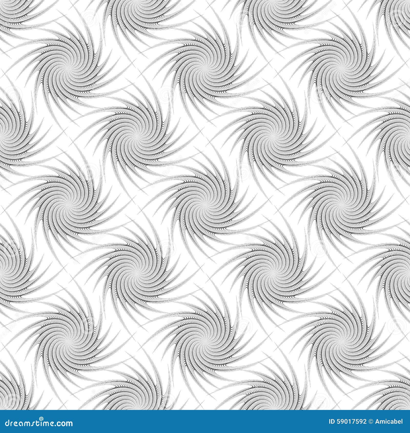 Design Seamless Whirl Decorative Pattern Stock Vector - Illustration of ...