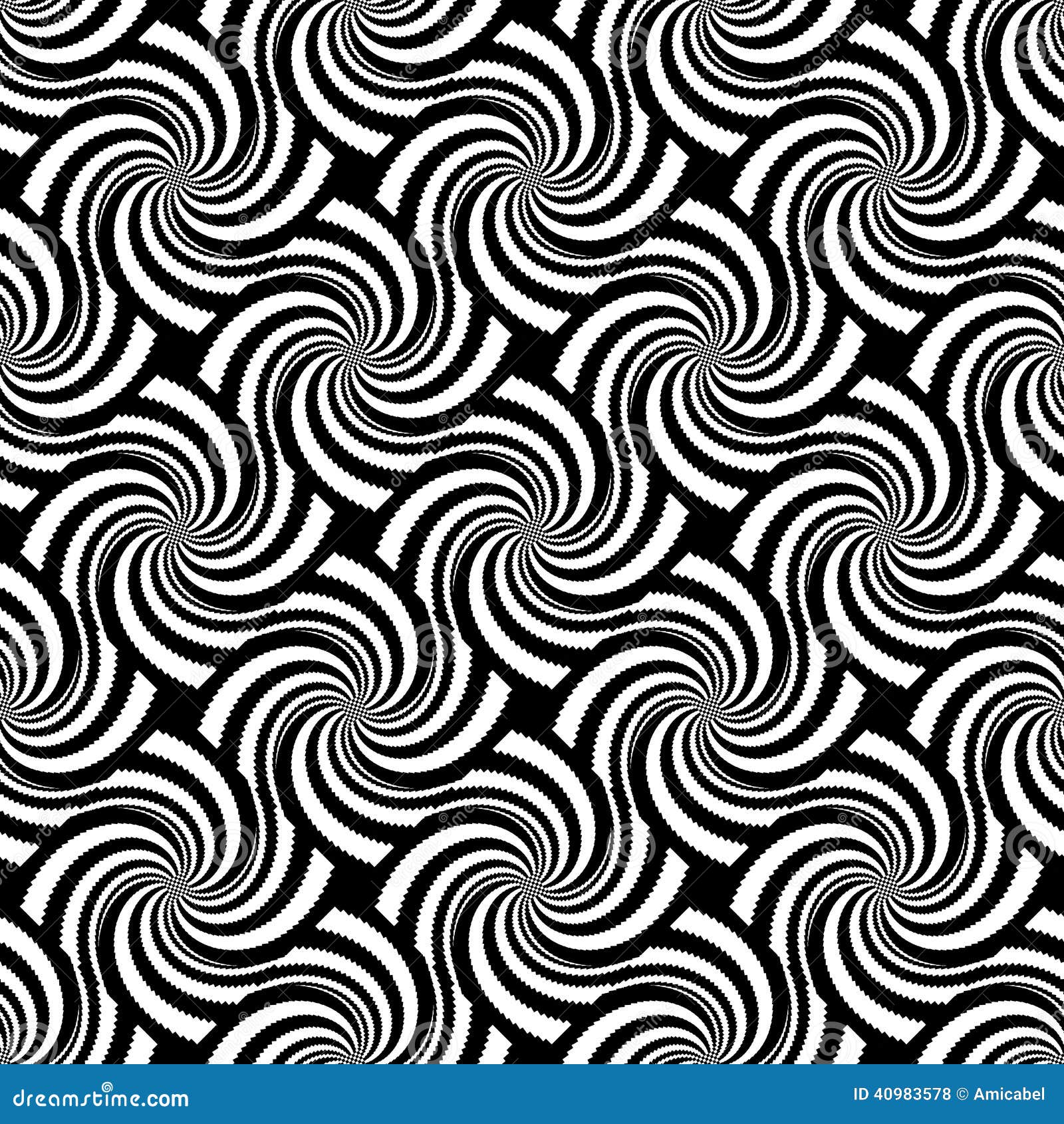 Design Seamless Whirl Geometric Pattern Stock Vector - Illustration of ...