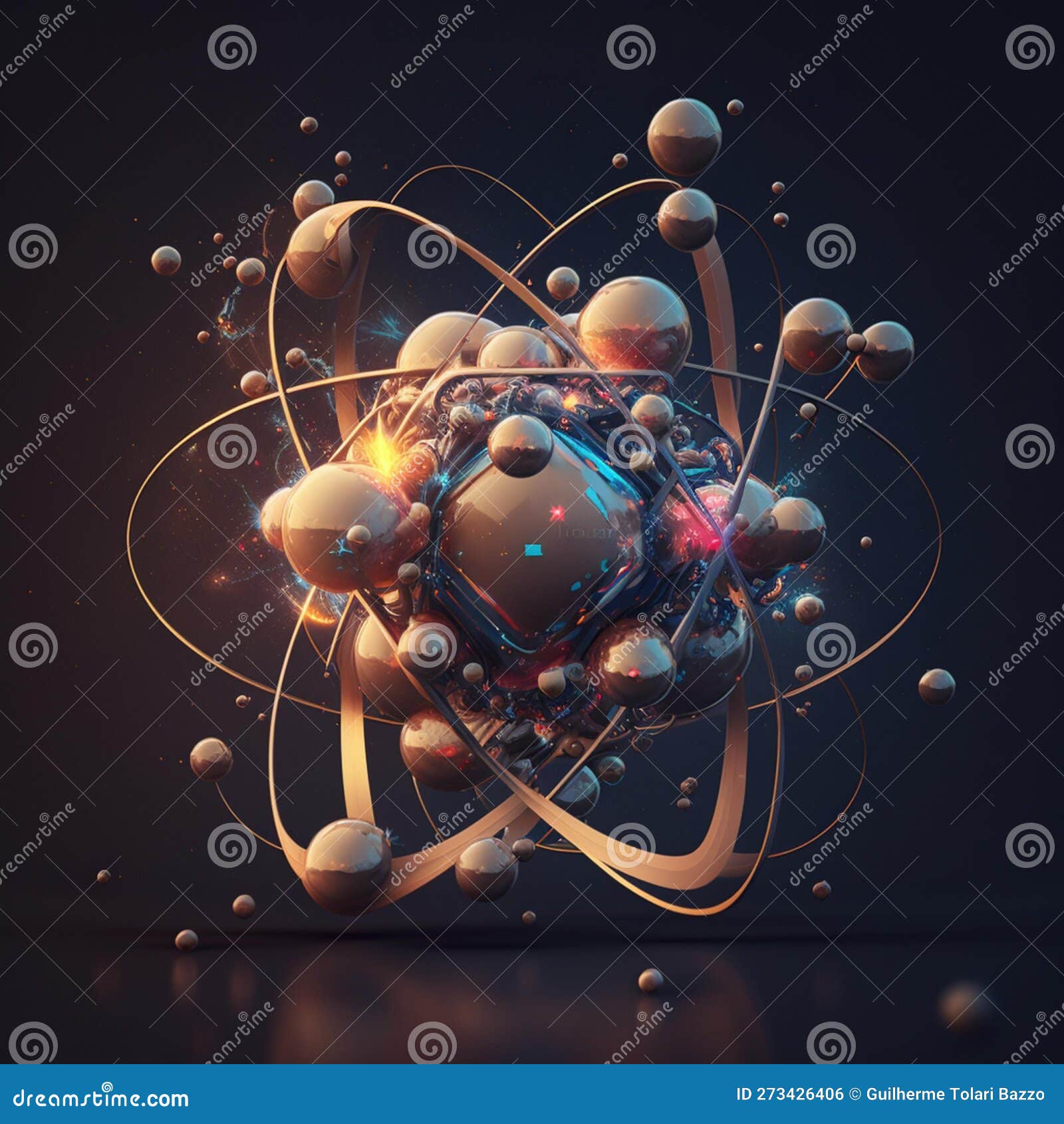 3D Images of Silver Atoms for Study and Research, Silver Atoms, Atoms ...