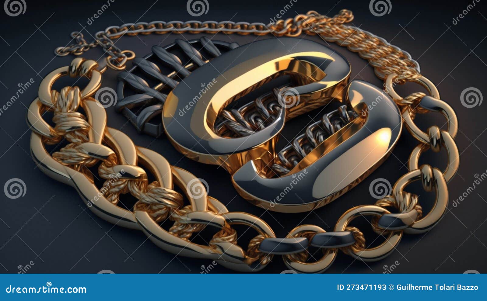 Gold Chain, Gold, Golden, Wealth, Jewel. Background Stock Illustration ...