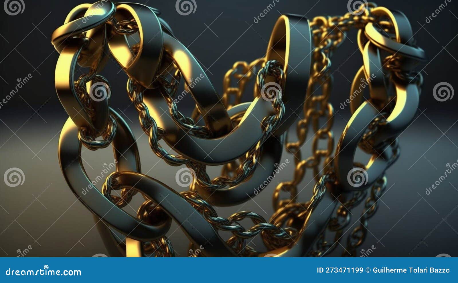Gold Chain, Gold, Golden, Wealth, Jewel. Background Stock Illustration ...