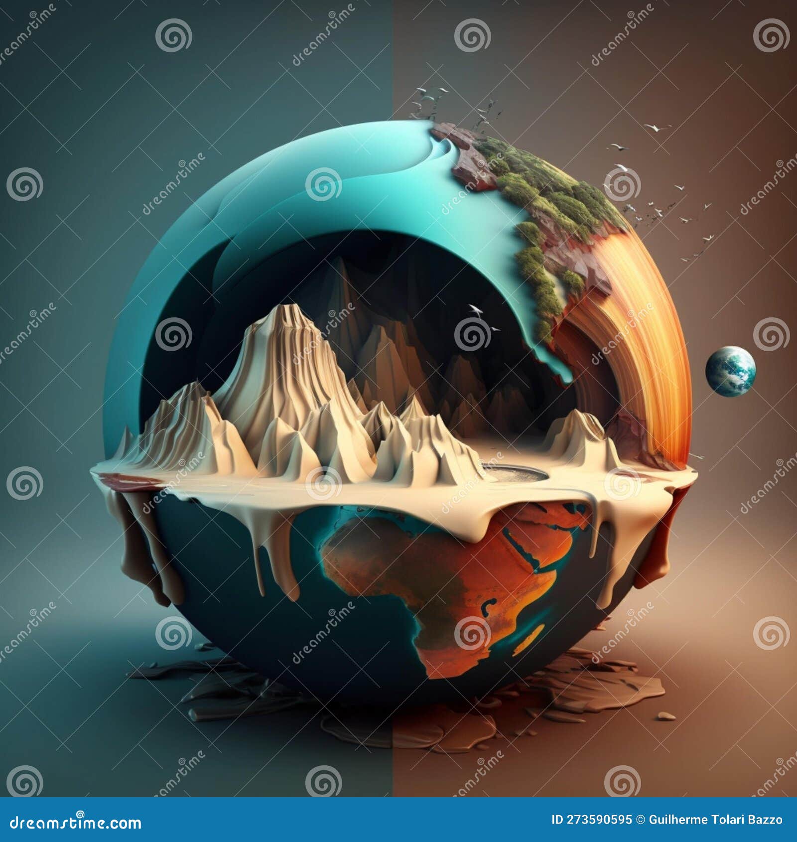 Earth in 3D Globe, Earth in 3D, Virtual Journey through Earth in 3D ...