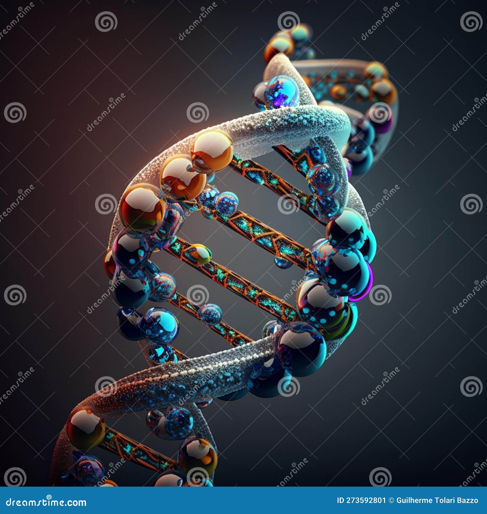 Realistic DNA Illustration, 3d DNA Illustration, High Resolution DNA ...