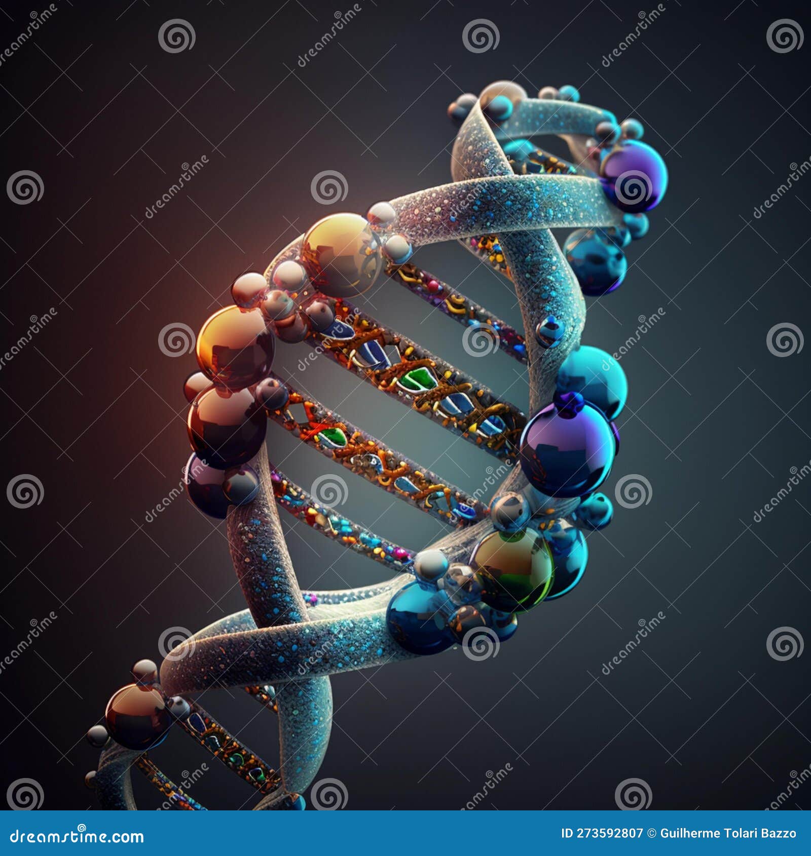Realistic DNA Illustration, 3d DNA Illustration, High Resolution DNA ...