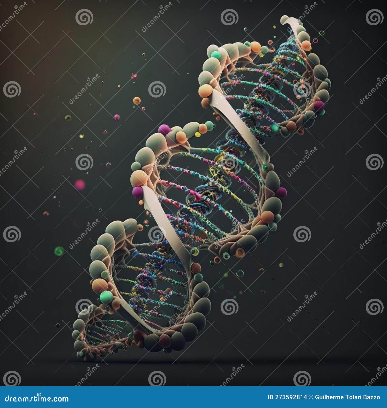 Realistic DNA Illustration, 3d DNA Illustration, High Resolution DNA ...