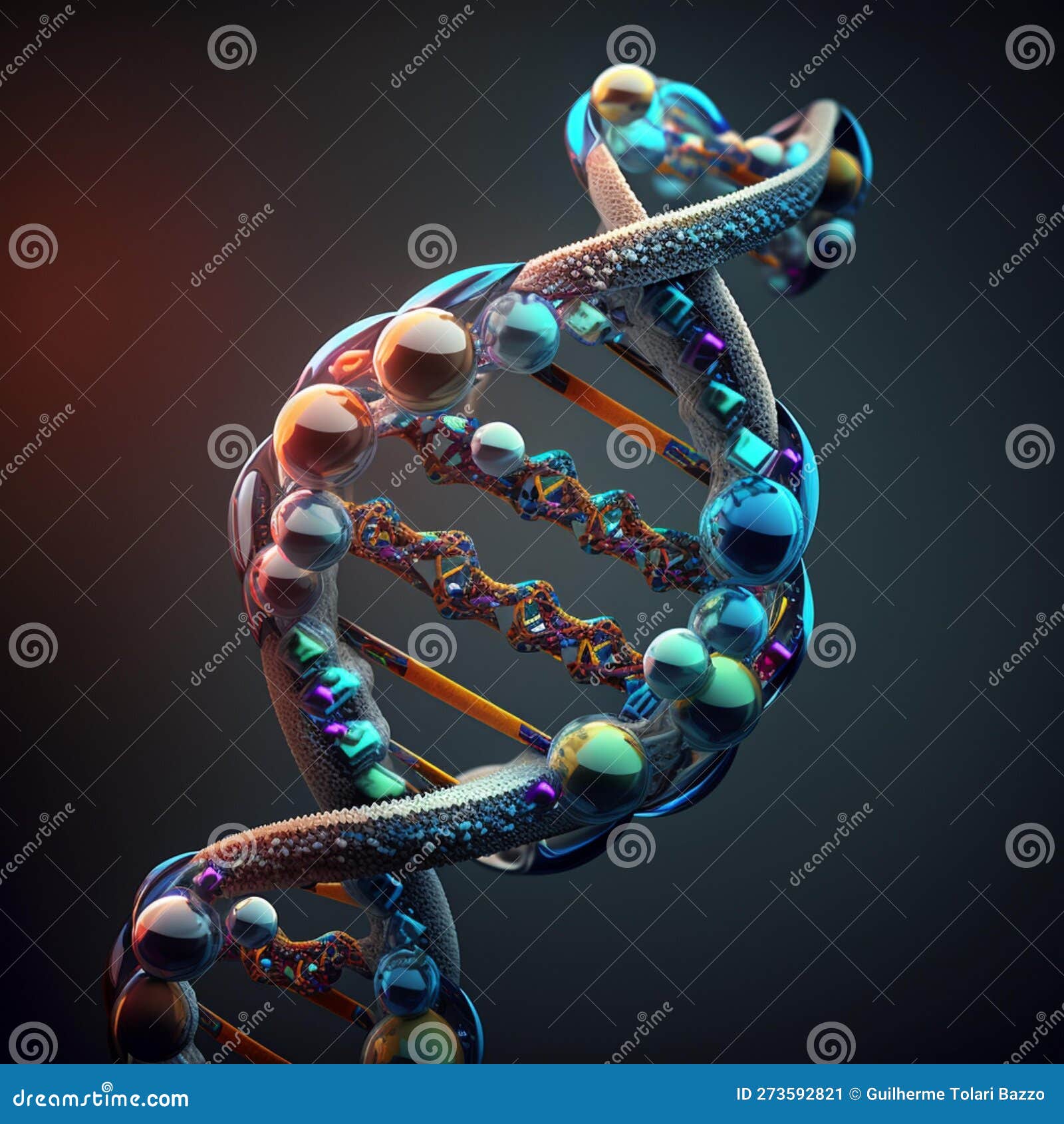 Realistic DNA Illustration, 3d DNA Illustration, High Resolution DNA ...