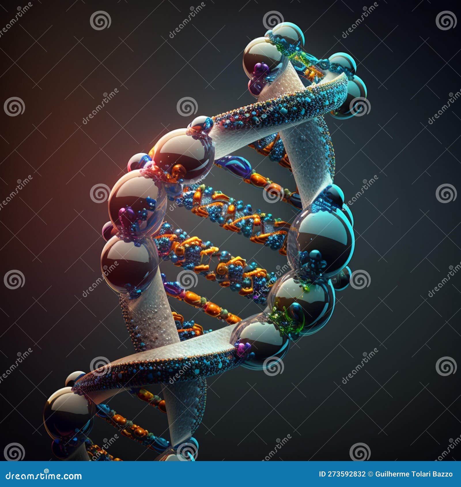 Realistic DNA Illustration, 3d DNA Illustration, High Resolution DNA ...