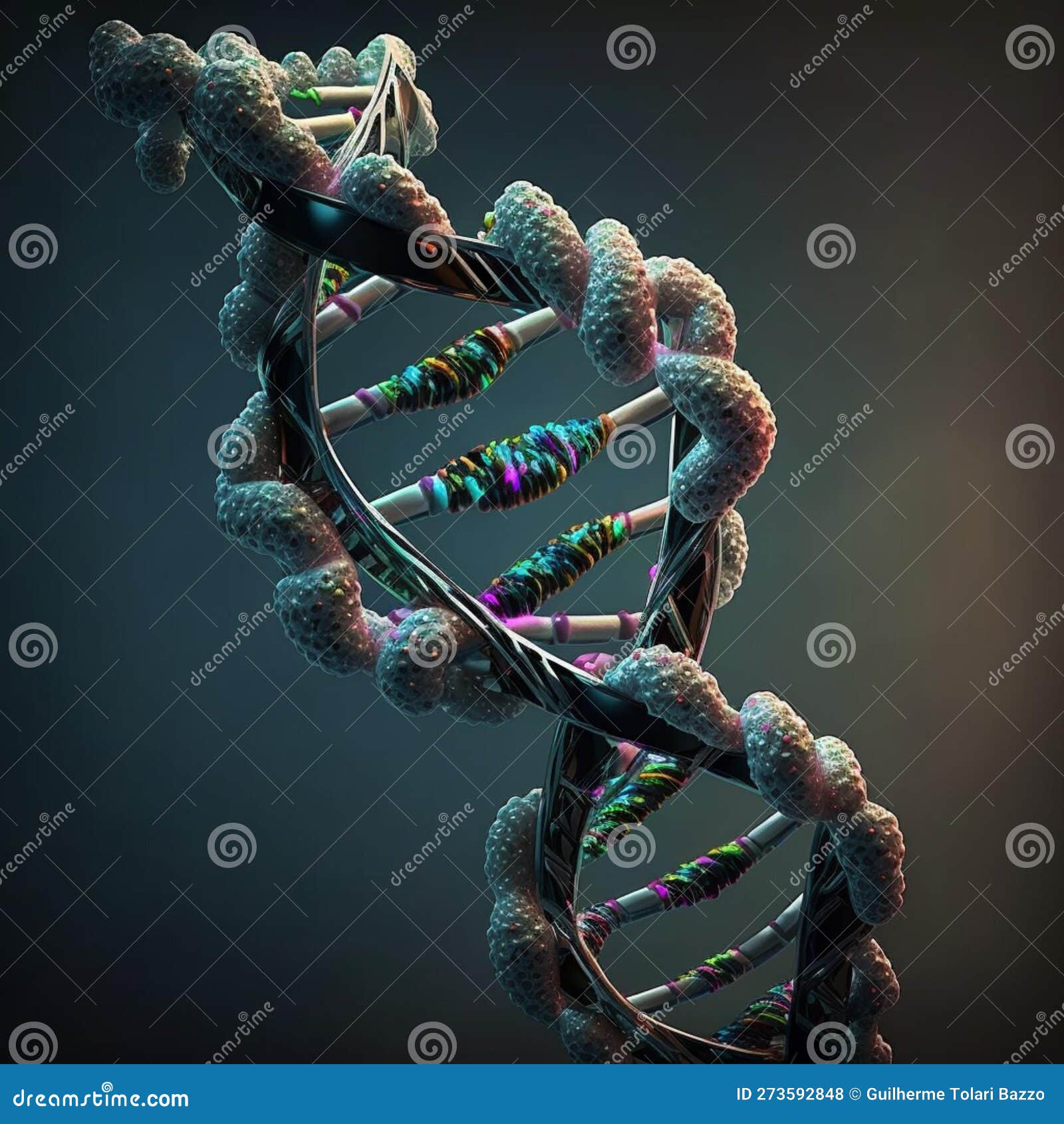 Realistic DNA Illustration, 3d DNA Illustration, High Resolution DNA ...
