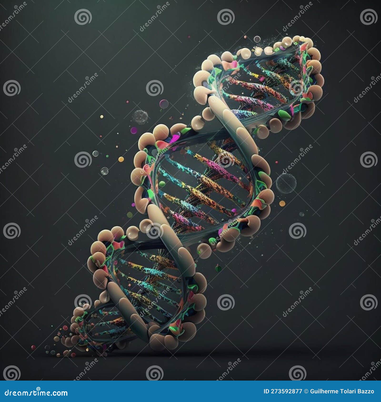 Realistic DNA Illustration, 3d DNA Illustration, High Resolution DNA ...