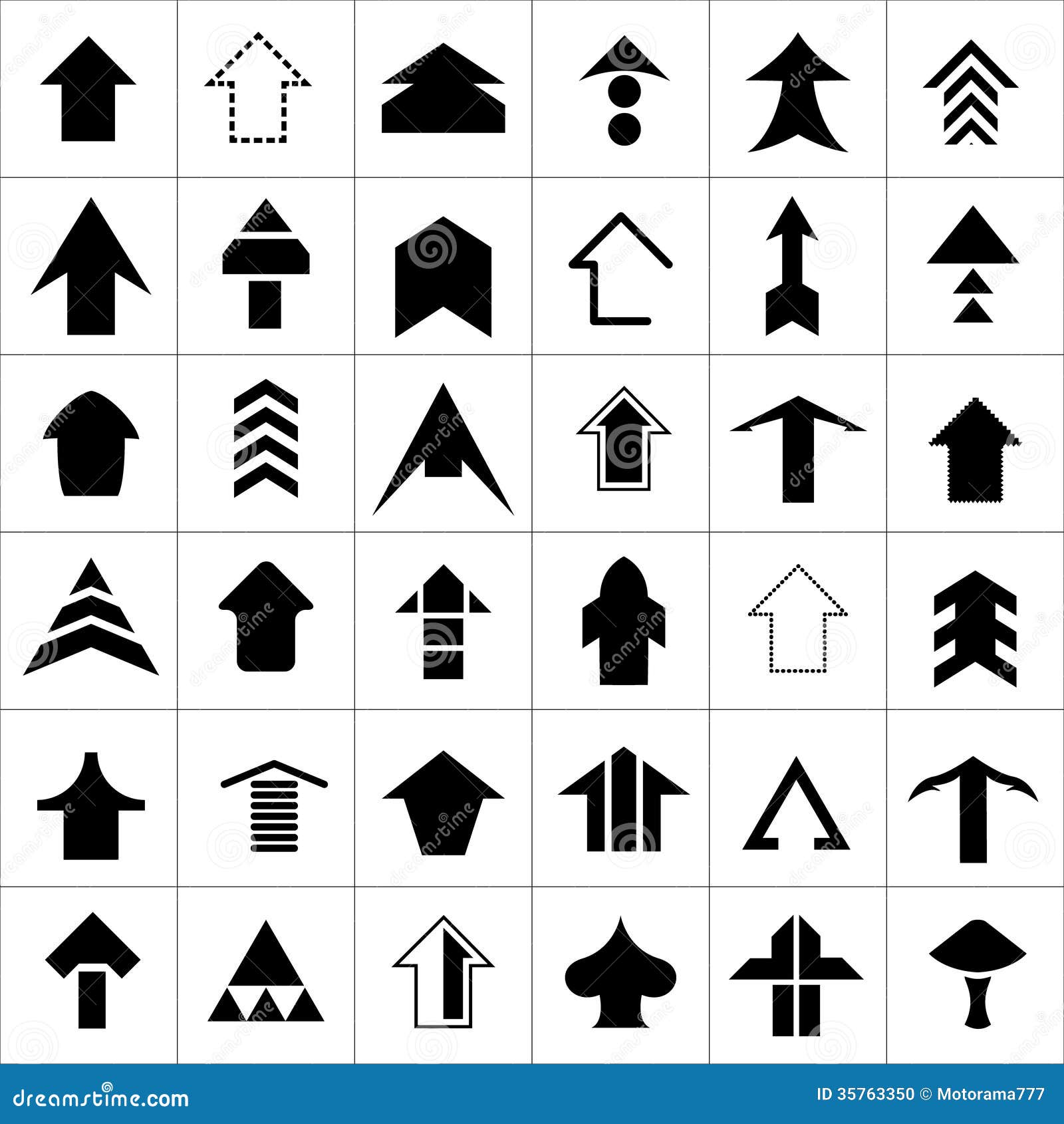 Design set of arrow stock vector. Illustration of business - 35763350