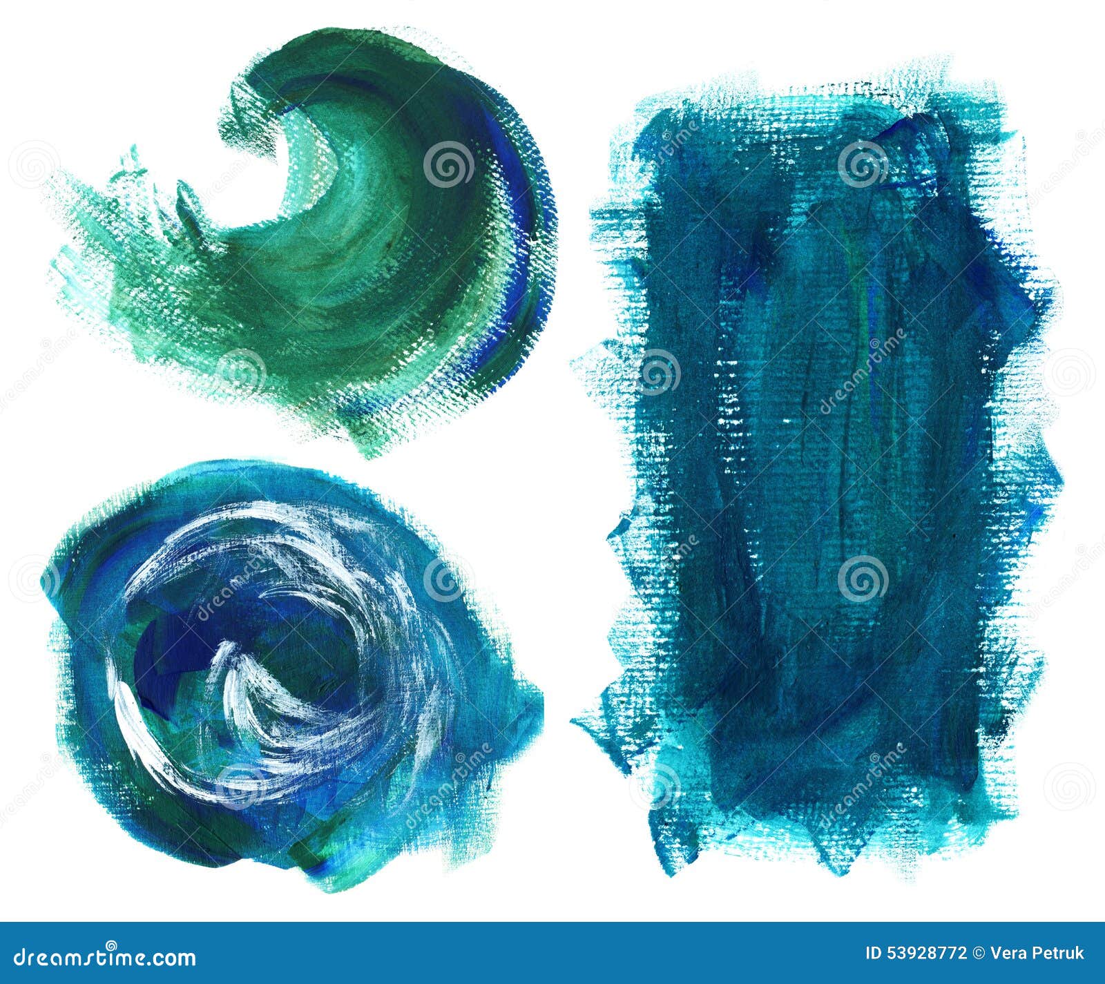 Design Set with Blue Elements Stock Illustration - Illustration of ...