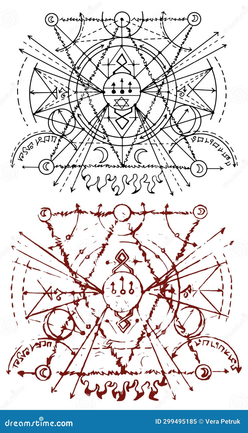 Design Set with Sacred Geometry Elements, Shapes and Patterns Isolated ...