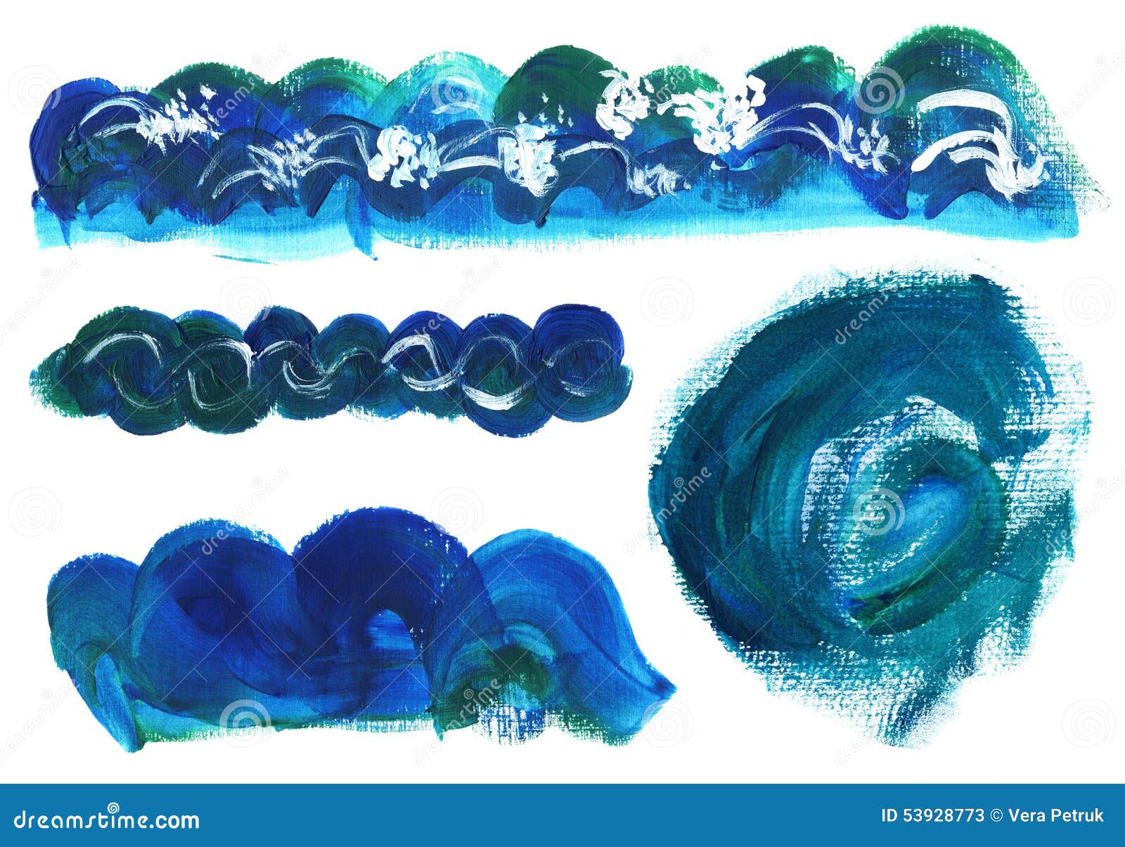 Design Set with Sea Elements Stock Illustration - Illustration of ...