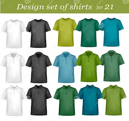 Design shirt set. stock vector. Illustration of advertising - 16165099