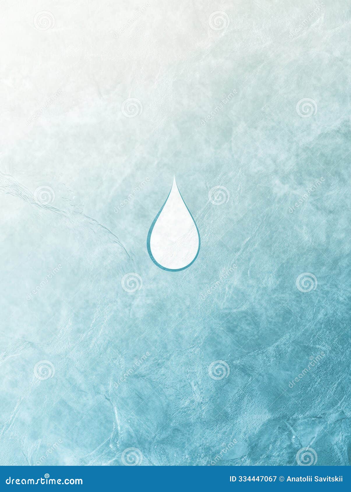 This Design Showcases a Single Drop of Water, Representing Hydration ...