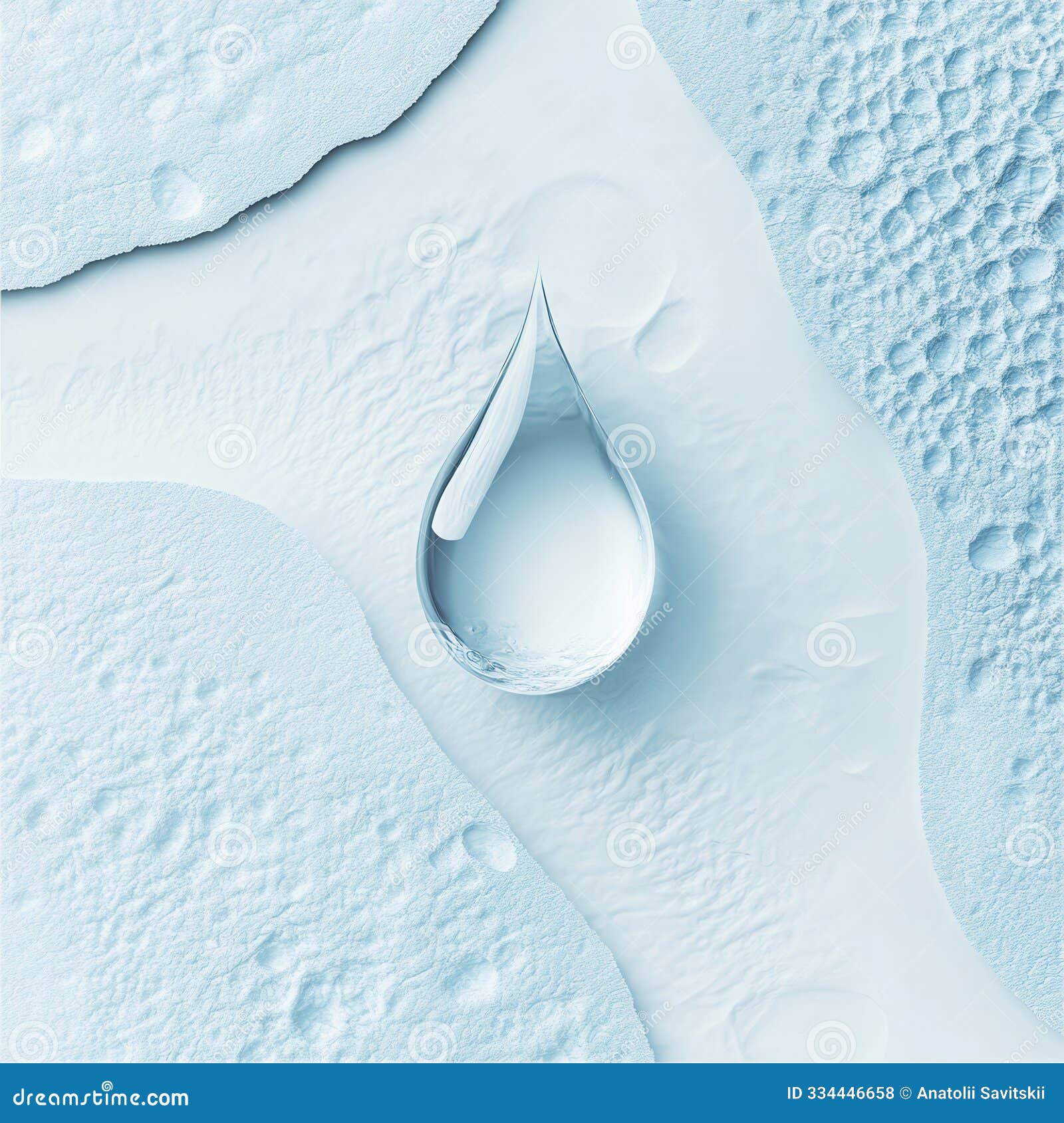 The Design Showcases a Single Water Drop Symbolizing Hydration ...