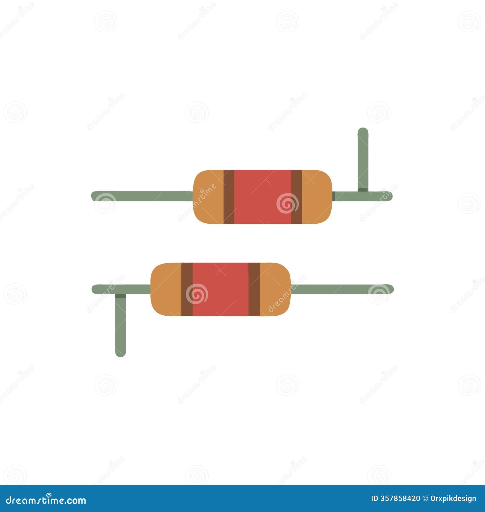 Resistor Circuit Symbol. Series Circuit Connection Vector Illustration ...