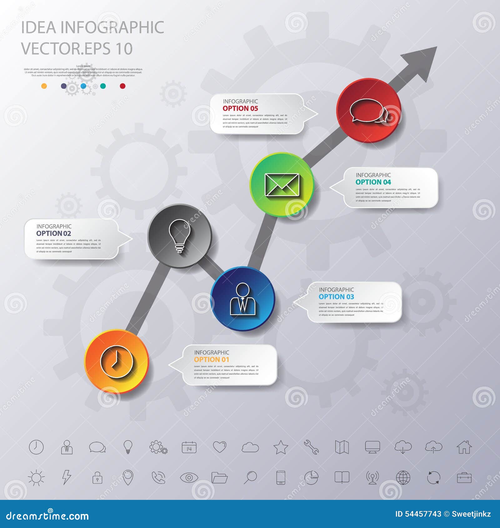 Design Simple Step Number and Line Business Icon Timeline/graphic or ...
