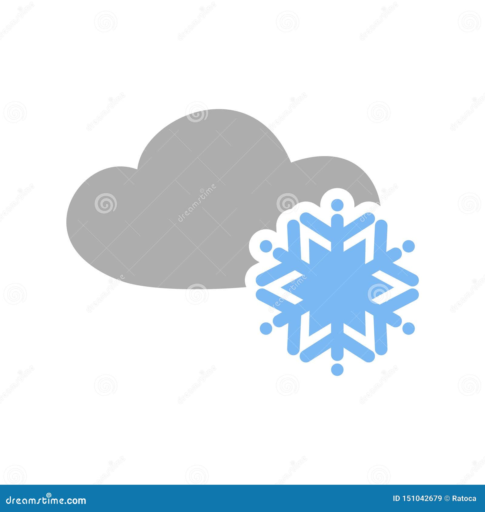 Design of snow symbol stock vector. Illustration of sign - 151042679