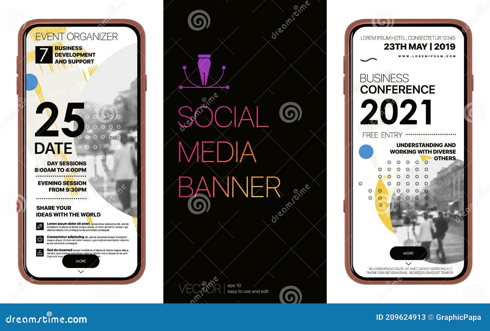 Design Social Media Banners. Design of Advertising in Social Networks ...