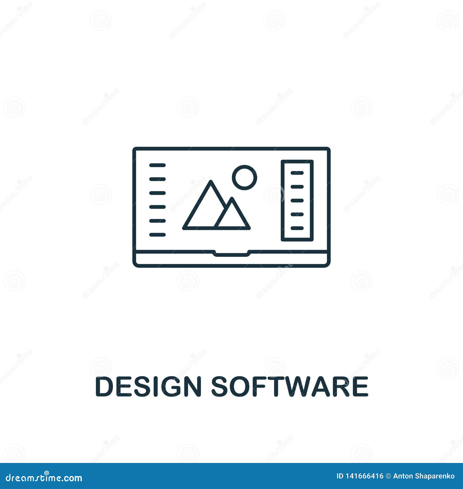 Design Software Icon. Thin Outline Style from Design Ui and Ux Icons ... Design Software Icon. Thin Outline Style from Design Ui and Ux Icons ...