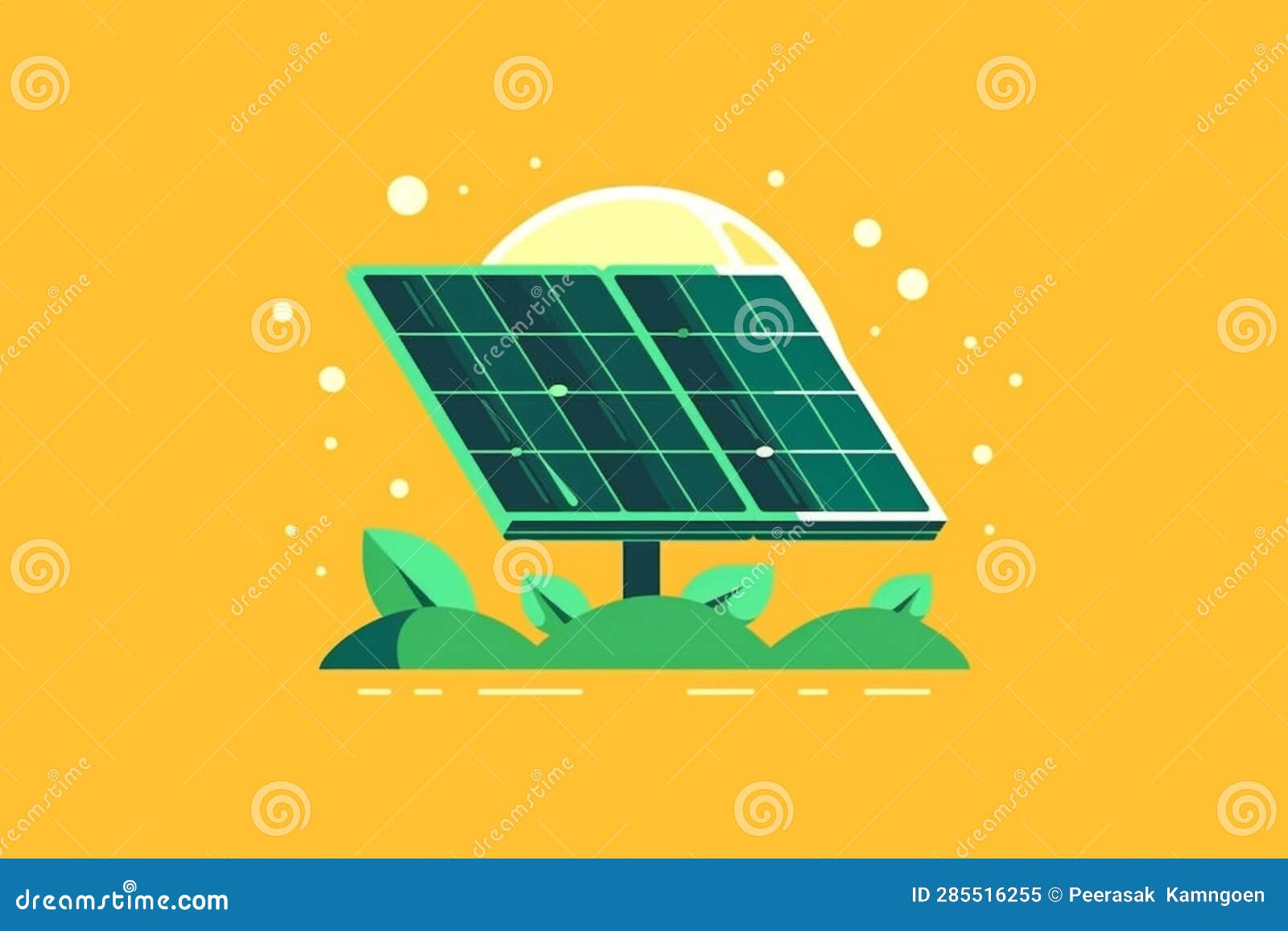 Design of Solar Cells Concept, Green Energy, Vector Graphic, AI ...
