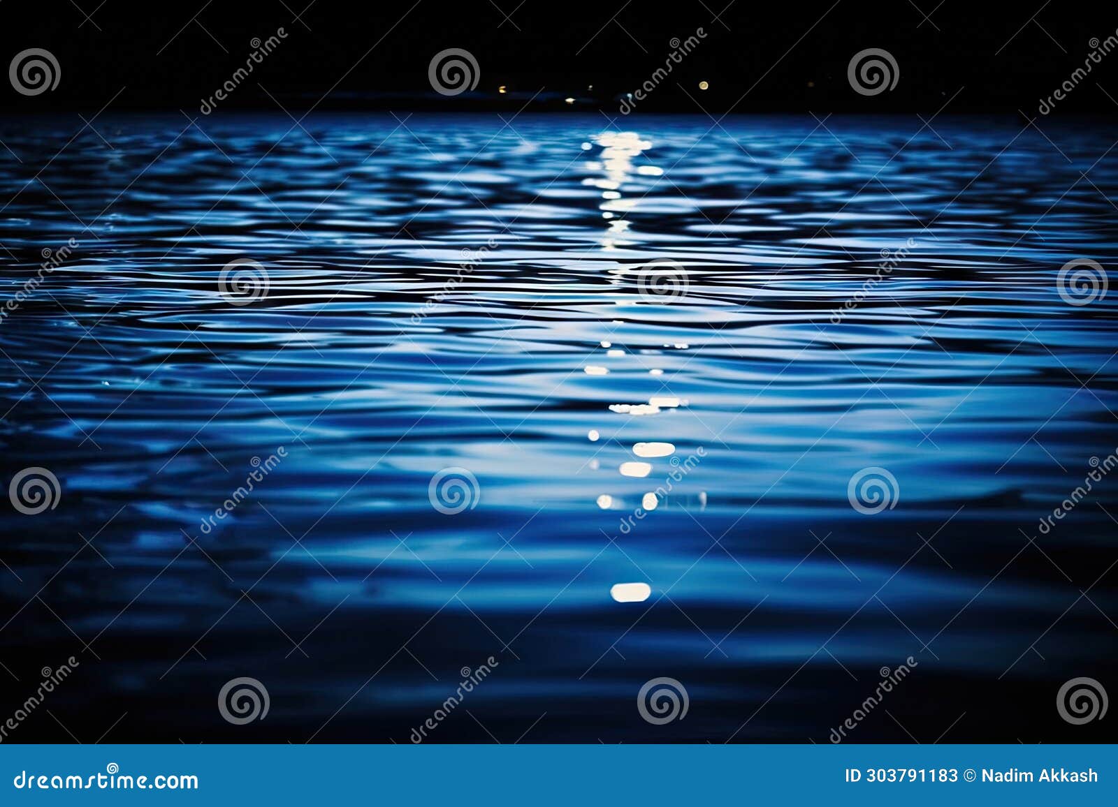 Design Space Background Marine Blue Navy Waves Little Time Night Water ...