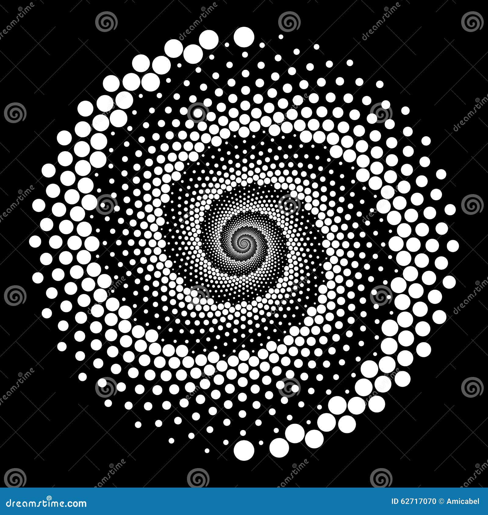 Design Spiral Dots Backdrop Stock Vector - Illustration of round ... Design Spiral Dots Backdrop Stock Vector - Illustration of round ...