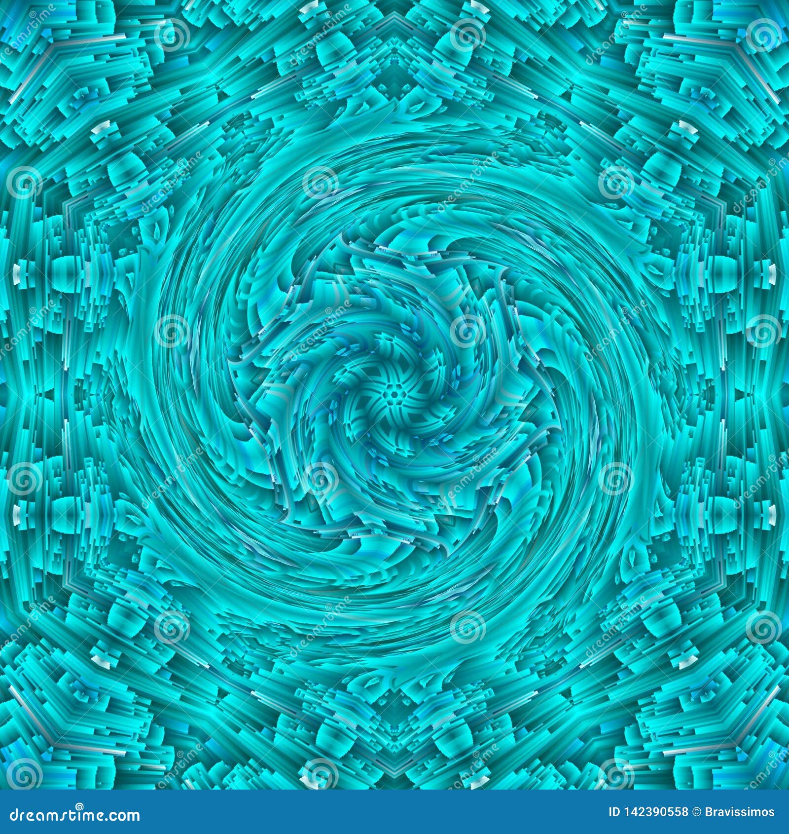 Design Spiral Symmetry Illustration Geometric. Abstract Motion Stock ...