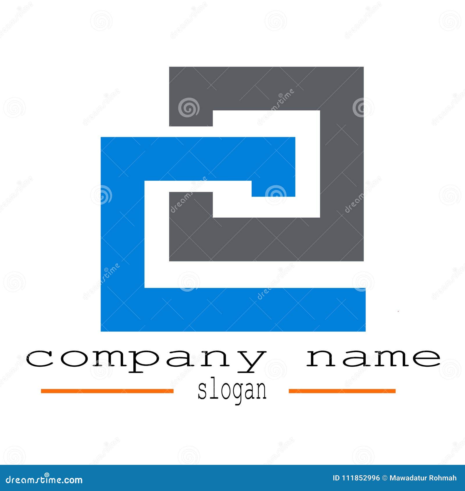 Design Square Logo Template . Data,business Stock Vector - Illustration ...