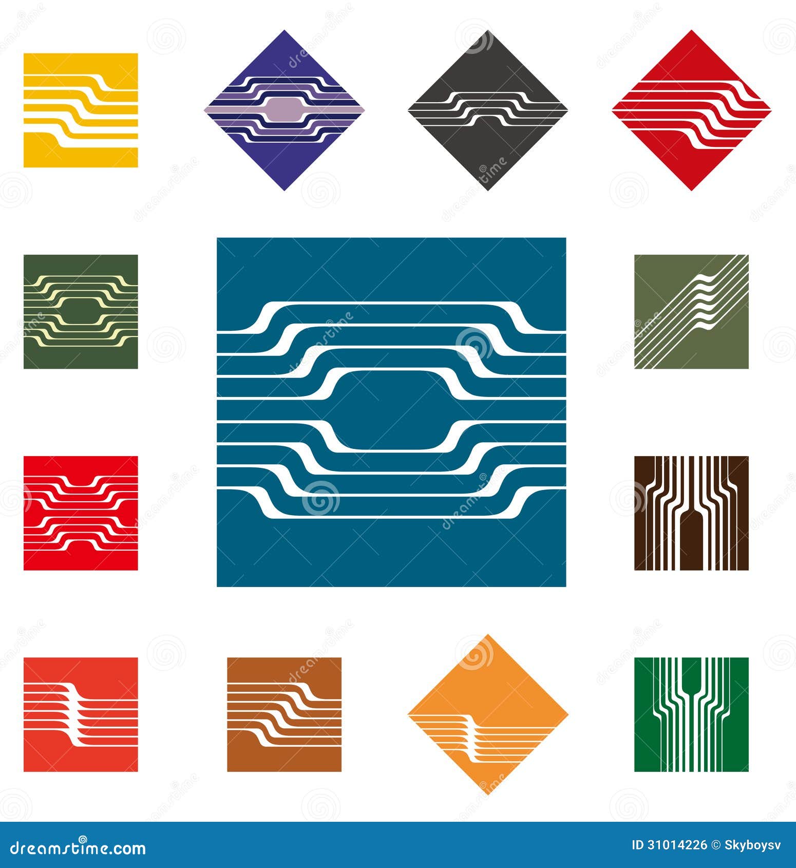 Design Square Vector Logo Template Stock Vector - Illustration of logo ...