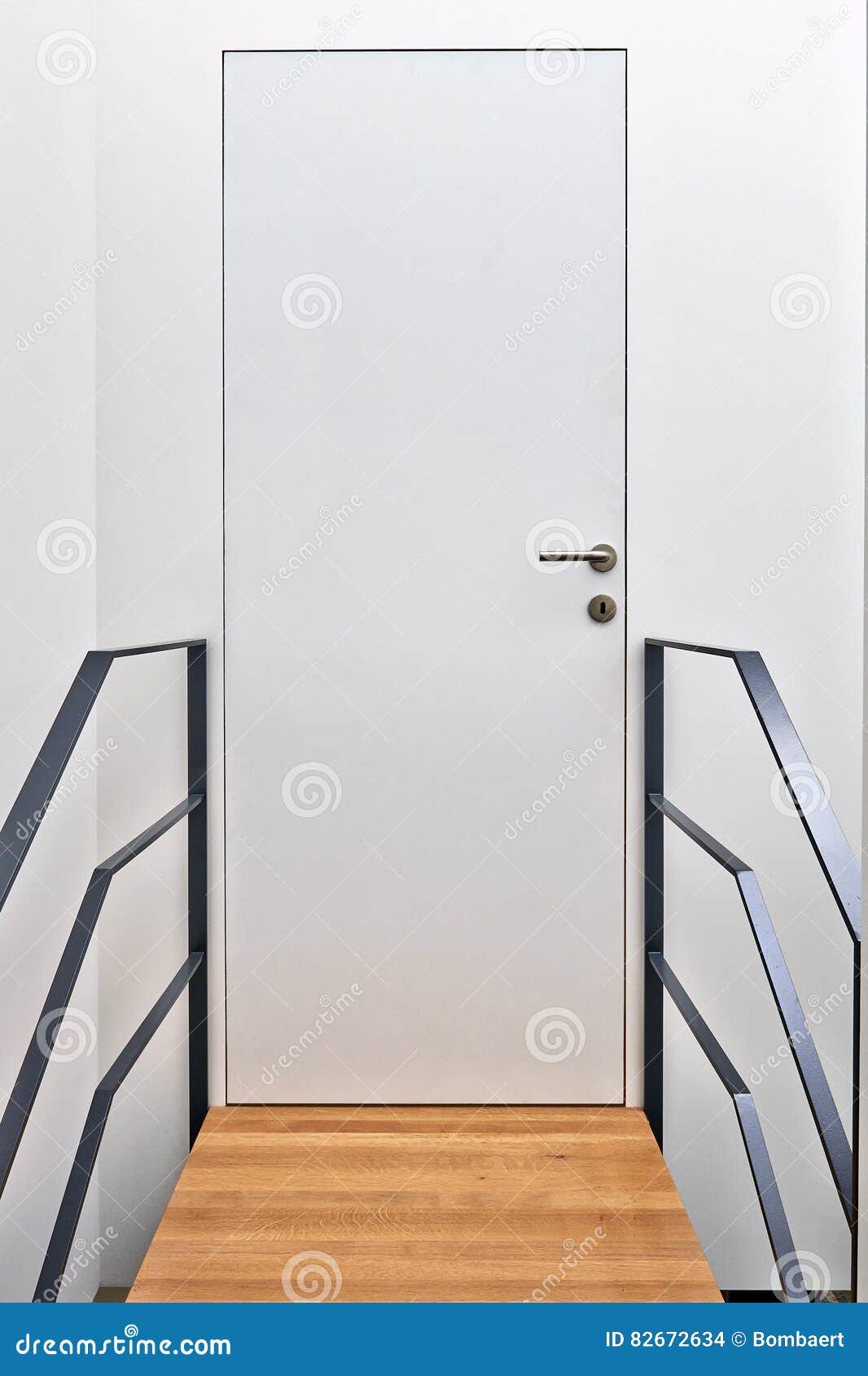 Design Stairs and Bridge in a Modern Home Stock Photo - Image of light ...