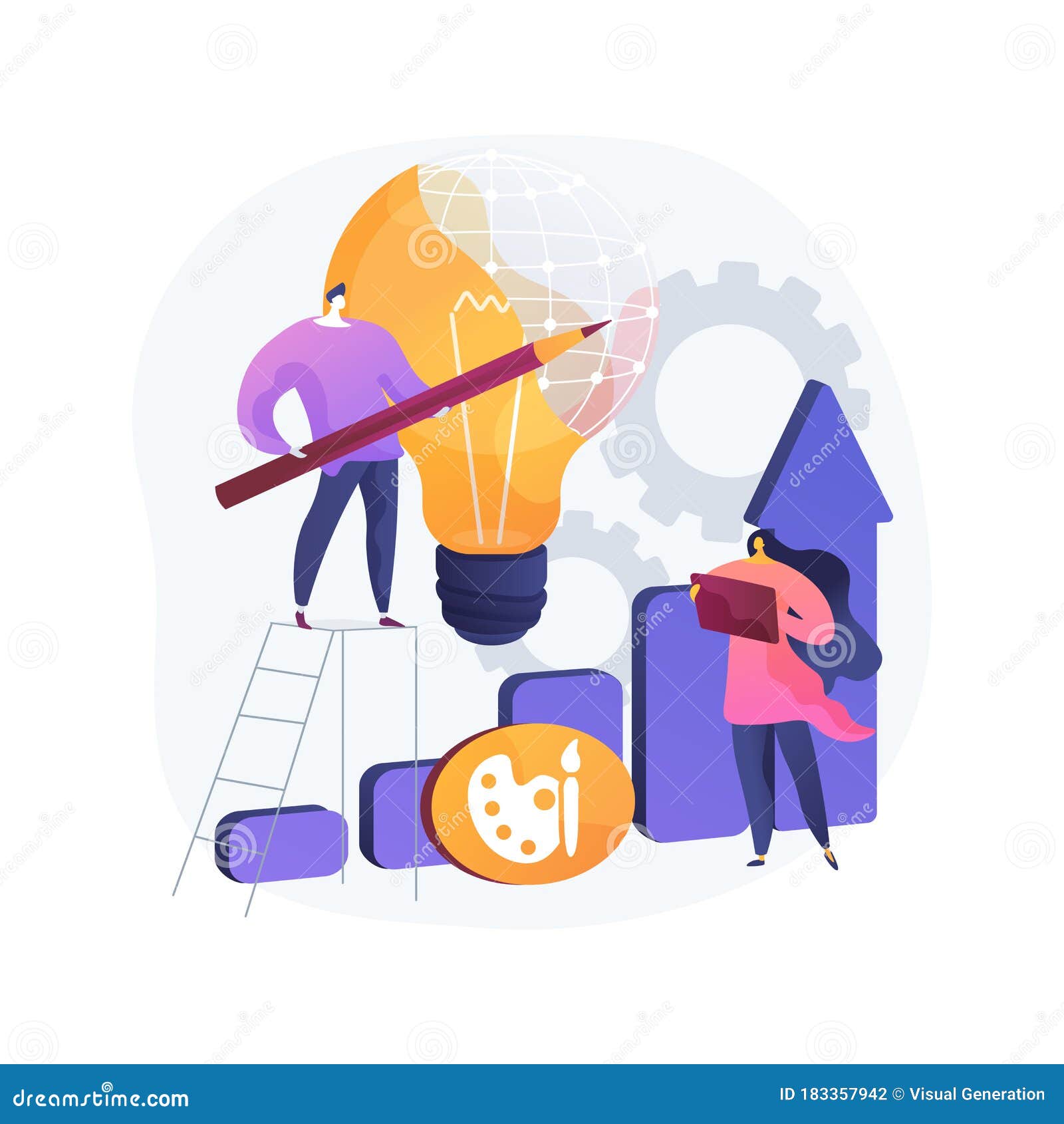 Design Strategy Abstract Concept Vector Illustration. Stock Vector ...