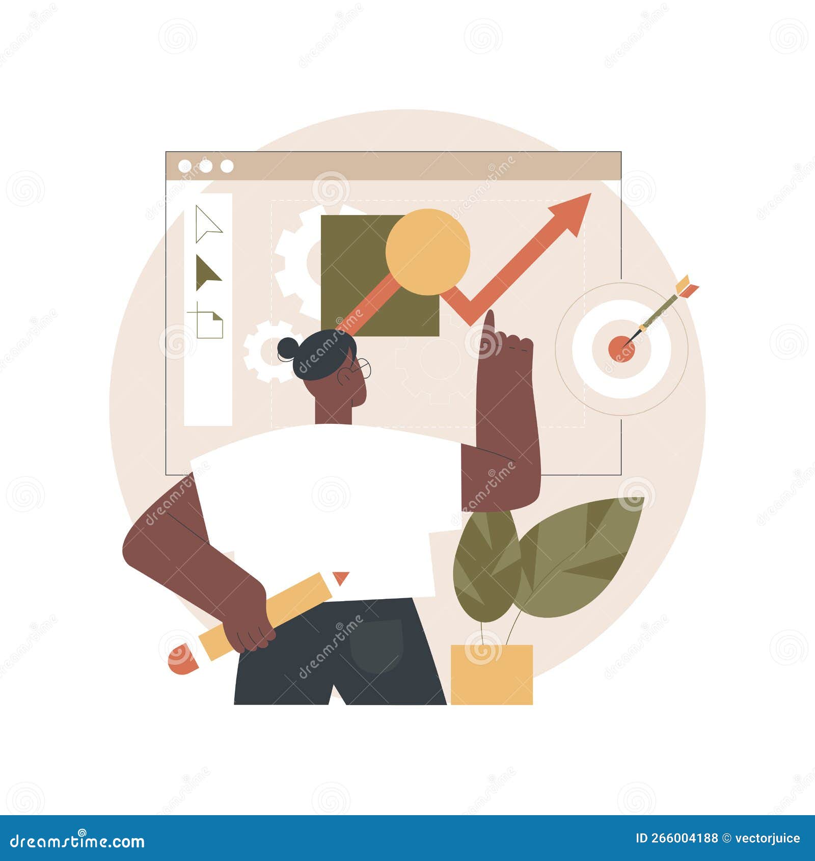 Design Strategy Abstract Concept Vector Illustration Stock Vector ...