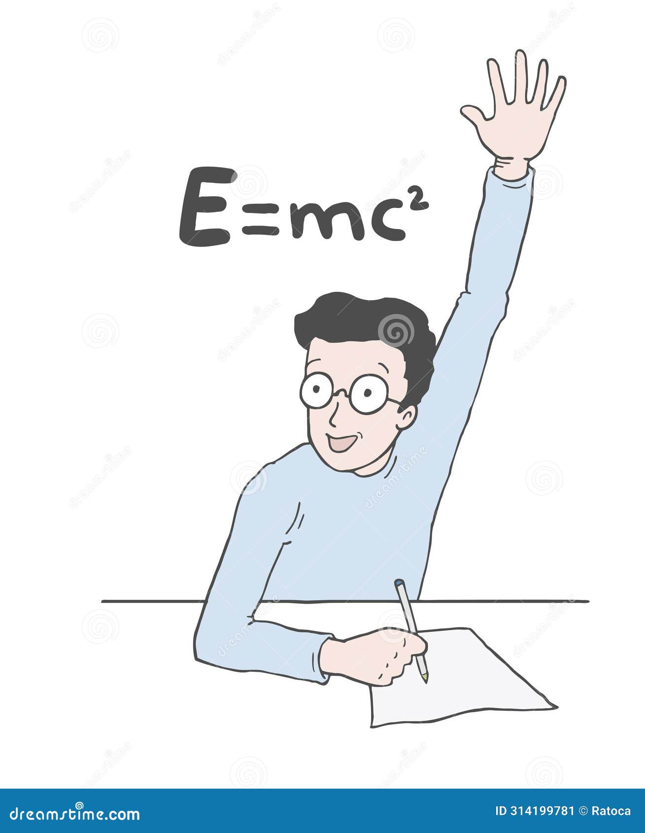 Design of student stock illustration. Illustration of doubt - 314199781