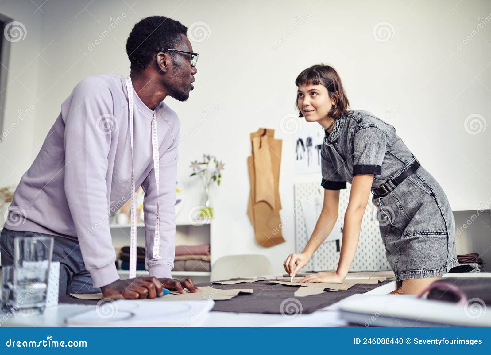 Design Students Learning Tailoring Stock Photo - Image of class ...