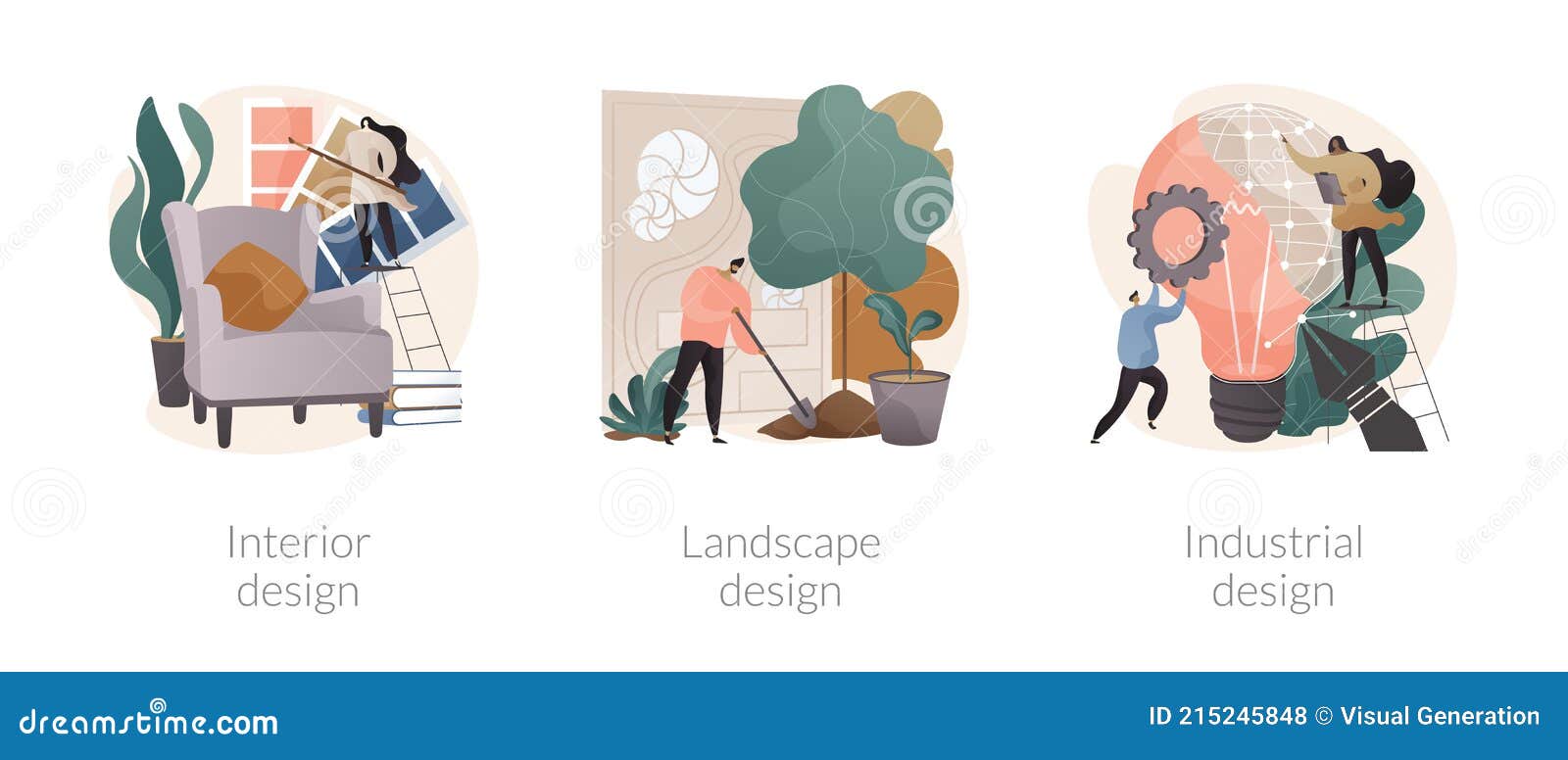 Design Studio Abstract Concept Vector Illustrations. Stock Vector ...