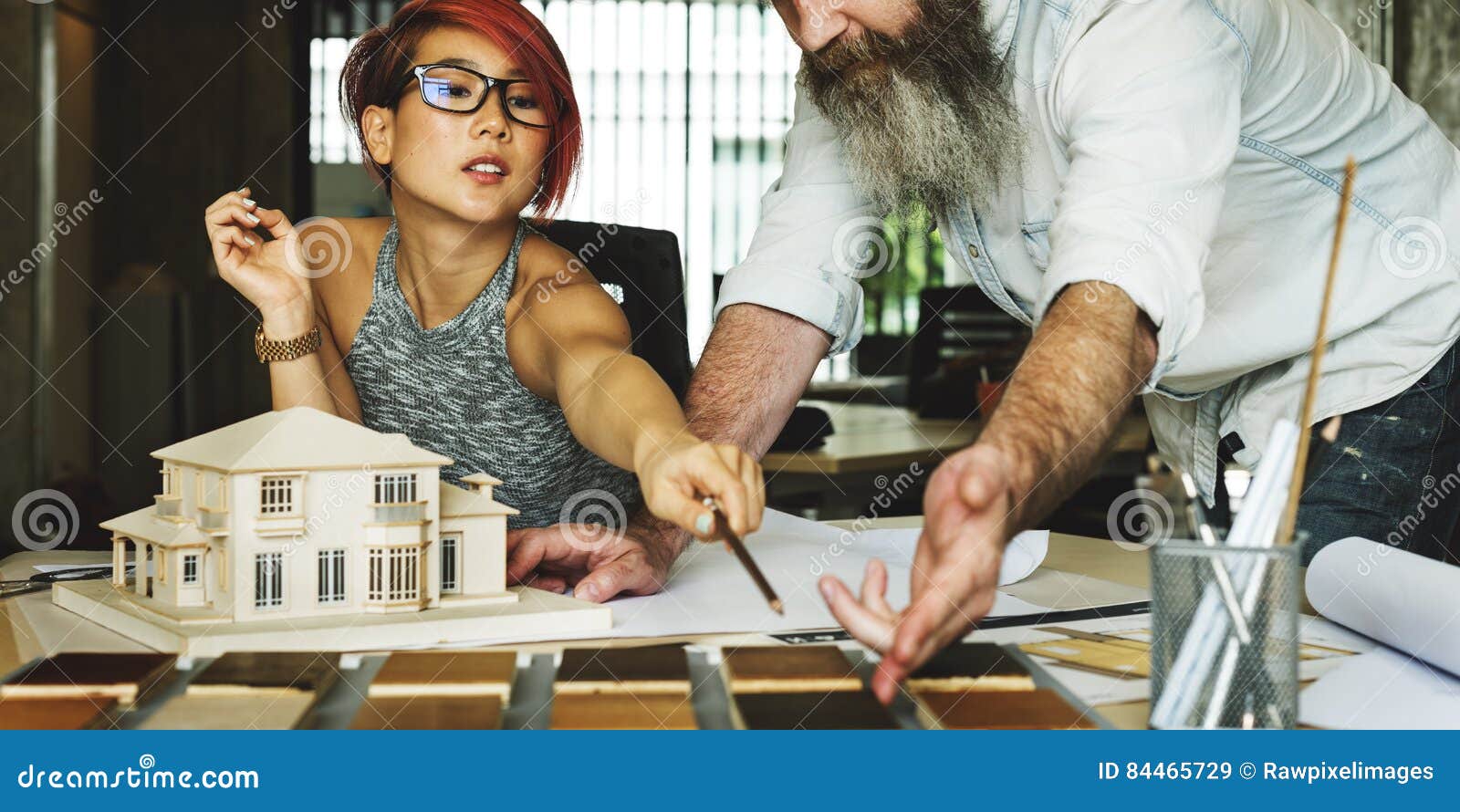 Design Studio Architect Creative Occupation House Model Concept Stock ...