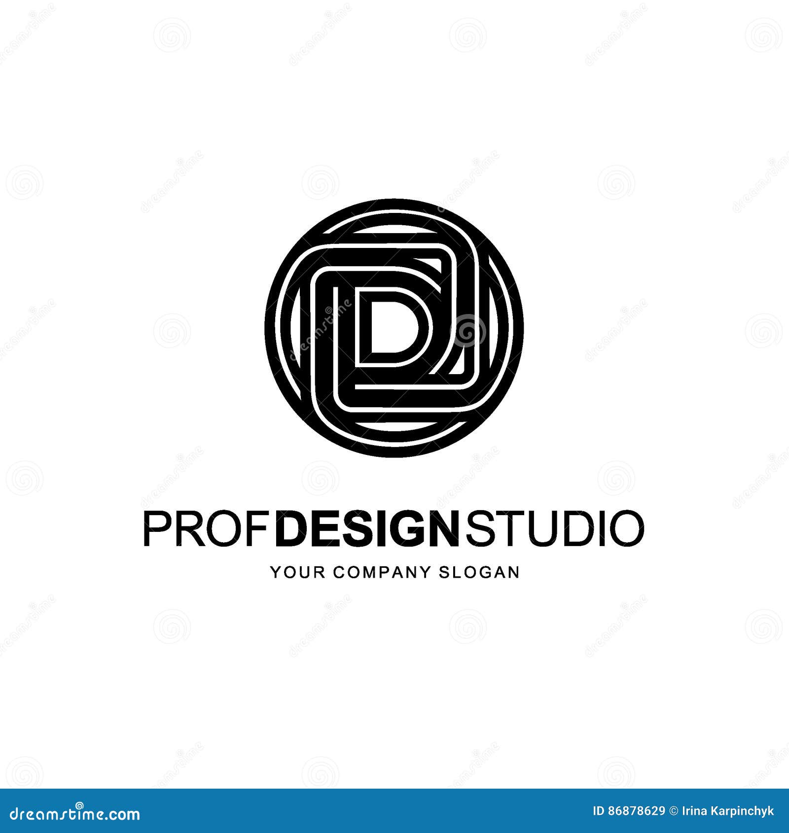 Design Studio Logo Template Design. Stock Vector - Illustration of ...