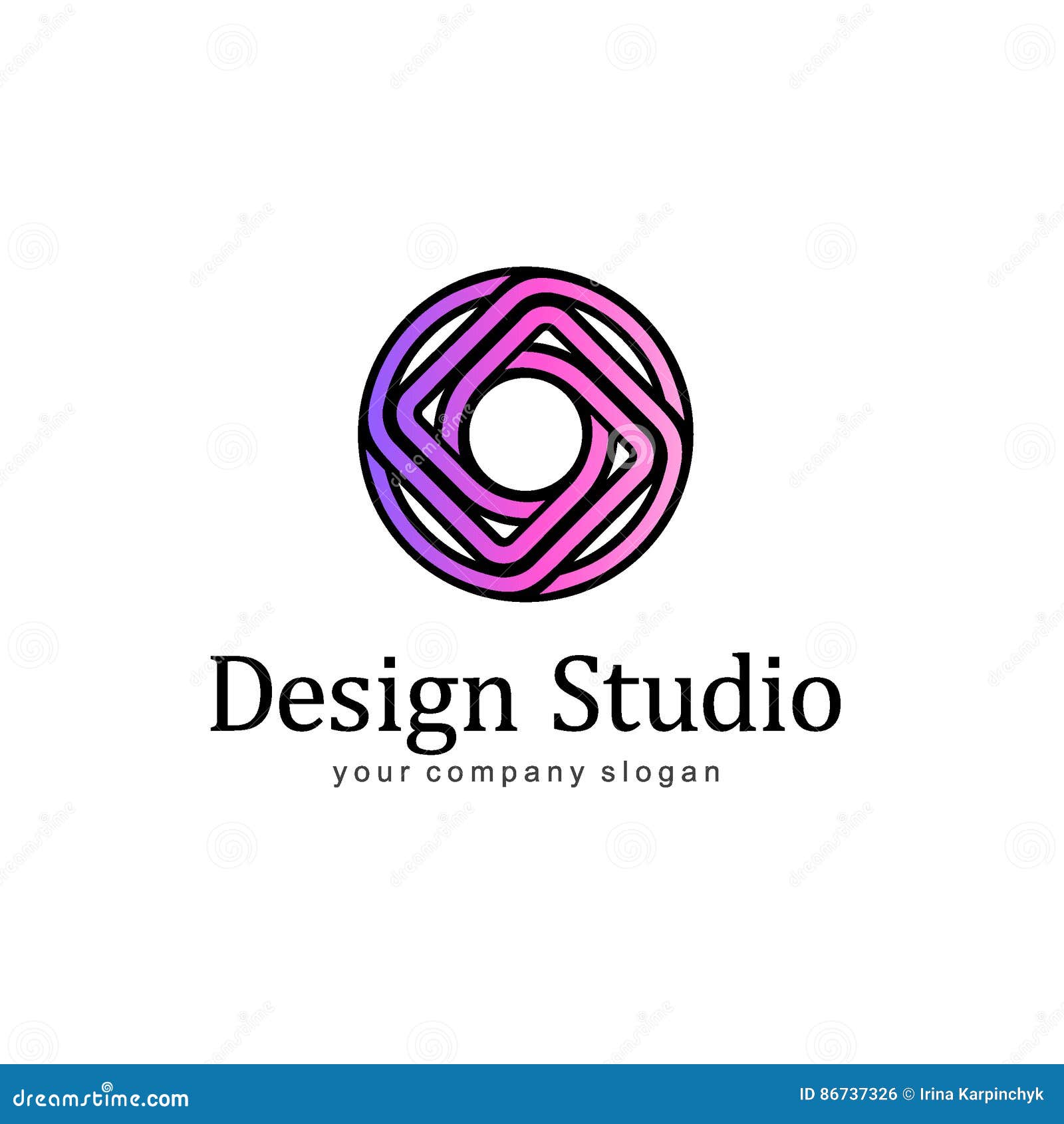 Design Studio Logo Template Design. Stock Vector - Illustration of ...