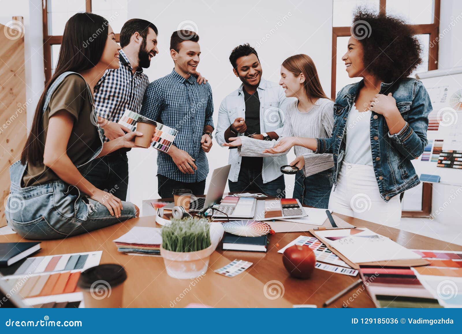 Design Studio. Multi-Ethnic. Project. Creative. Stock Photo - Image of ...