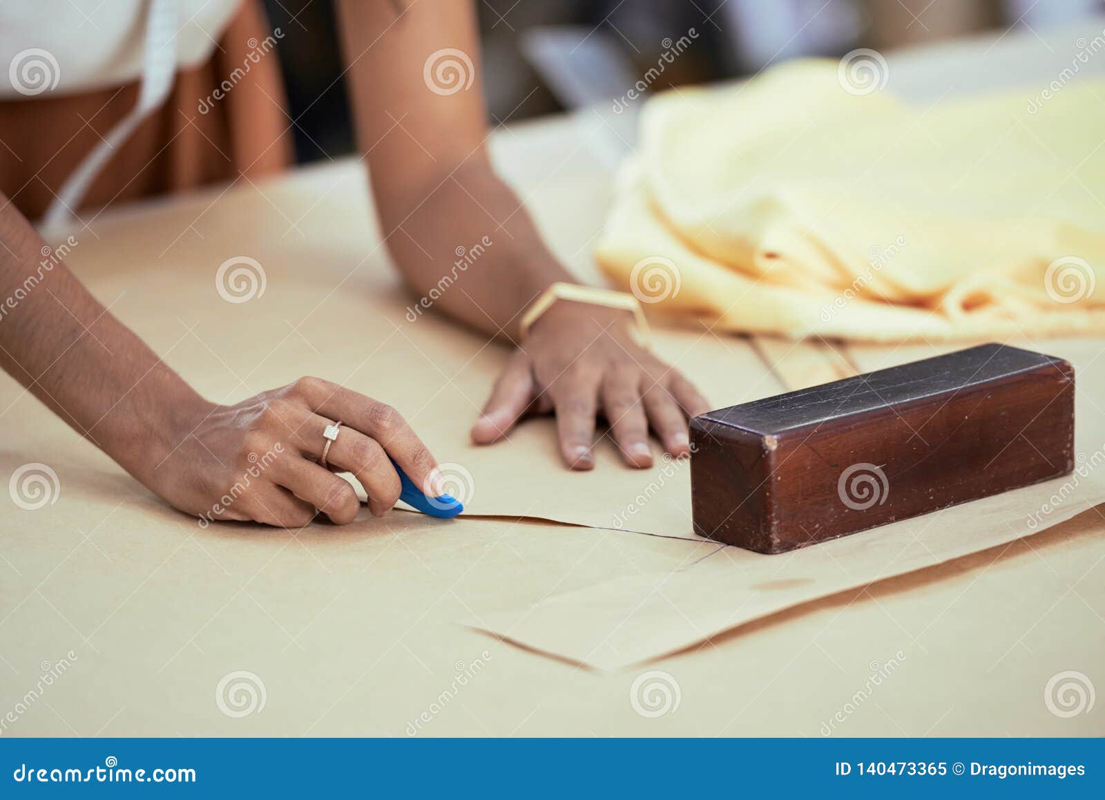 Design studio on tailoring stock image. Image of design - 140473365