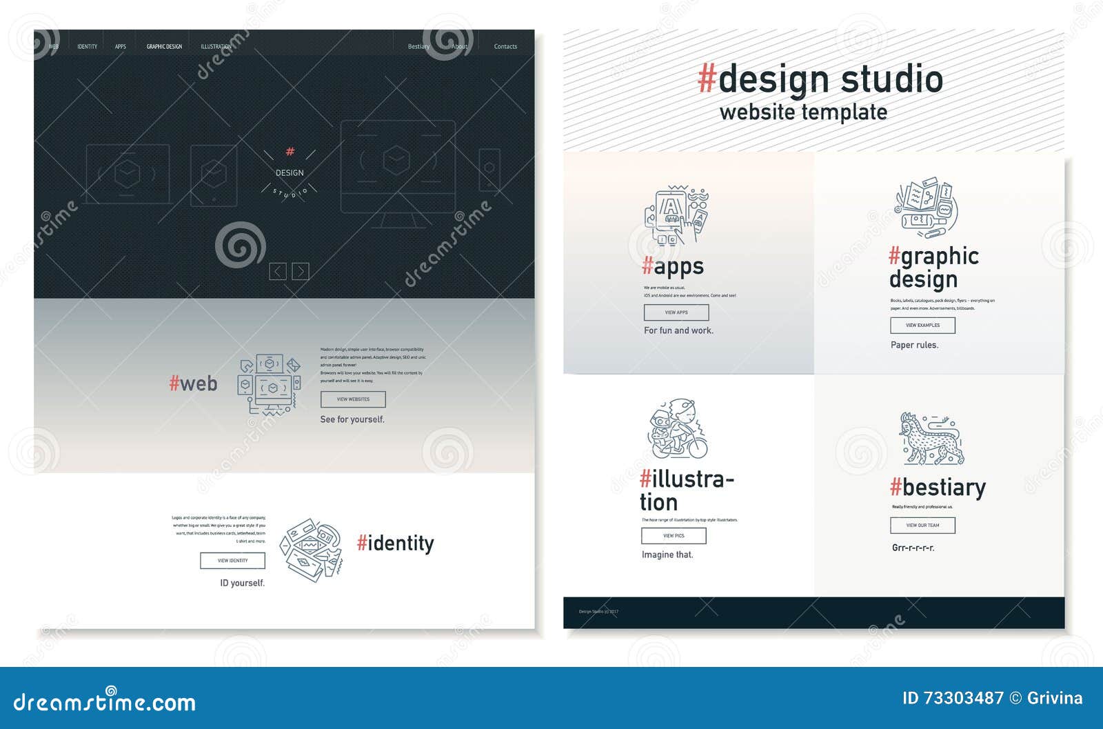 Graphic Design Studio Layout