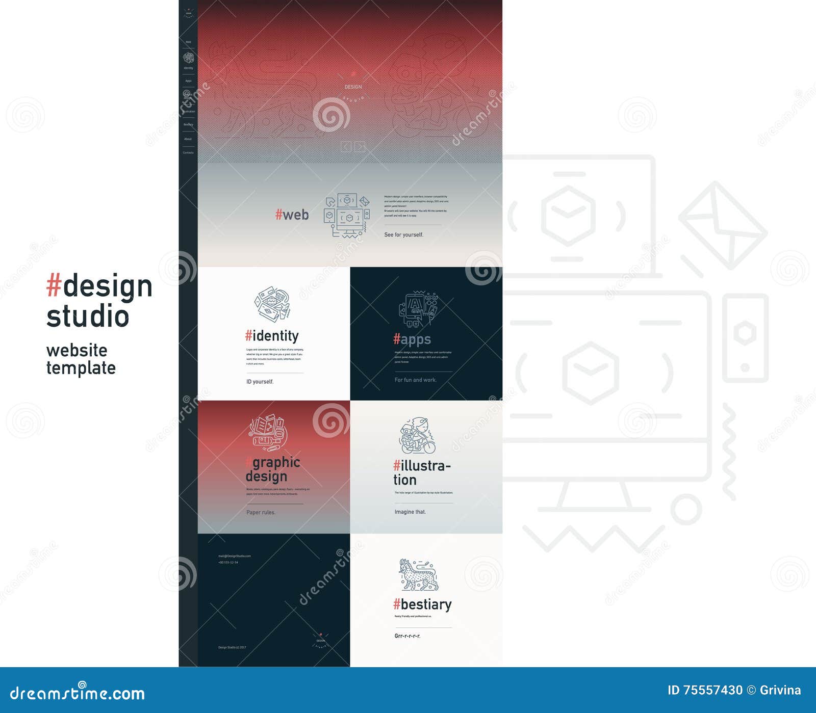 Graphic Design Studio Layout
