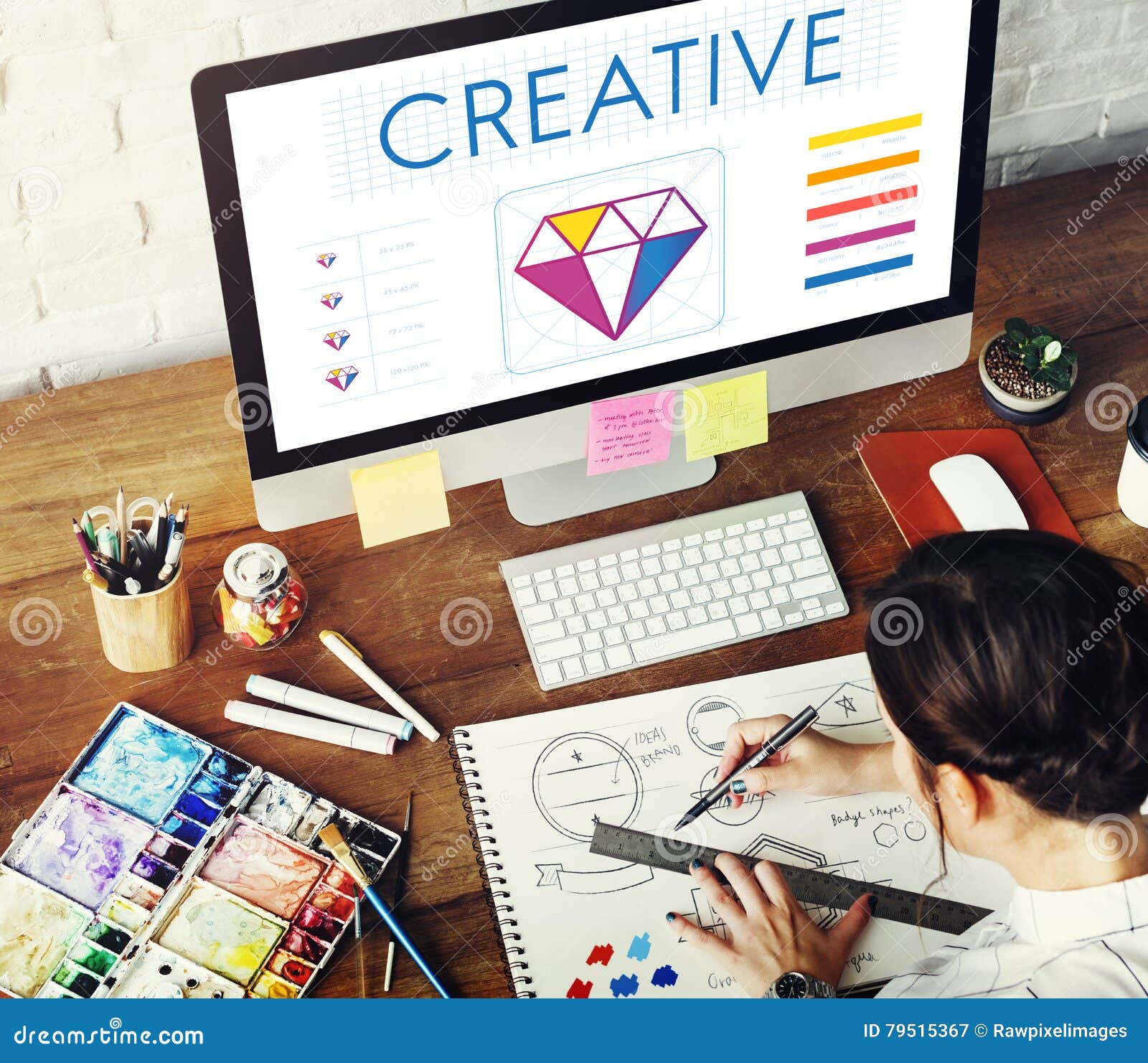 Design Style Graphic Creativity Ideas Illustration Concept Stock Image ...
