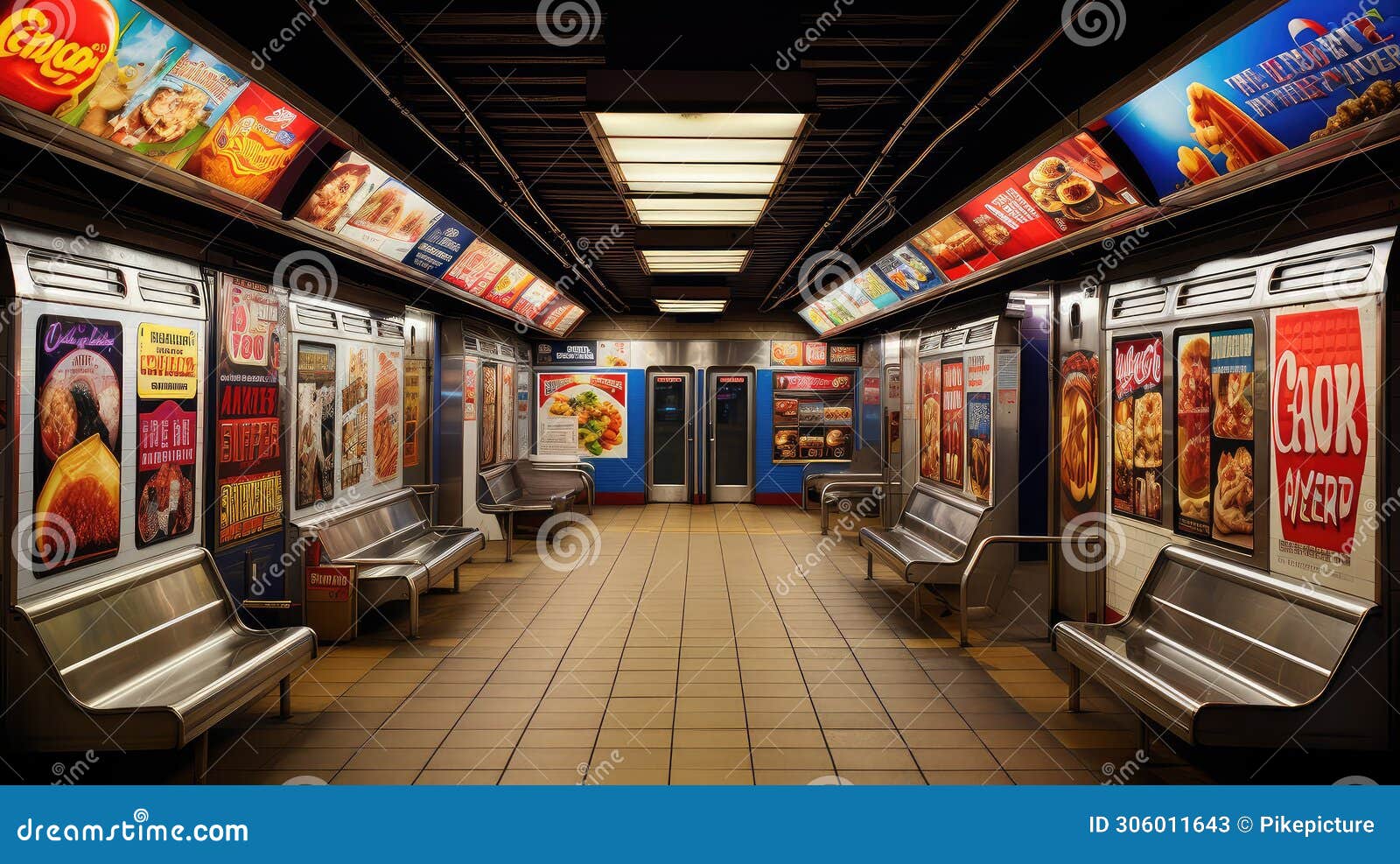 Design subway posters stock illustration. Illustration of crowded ...