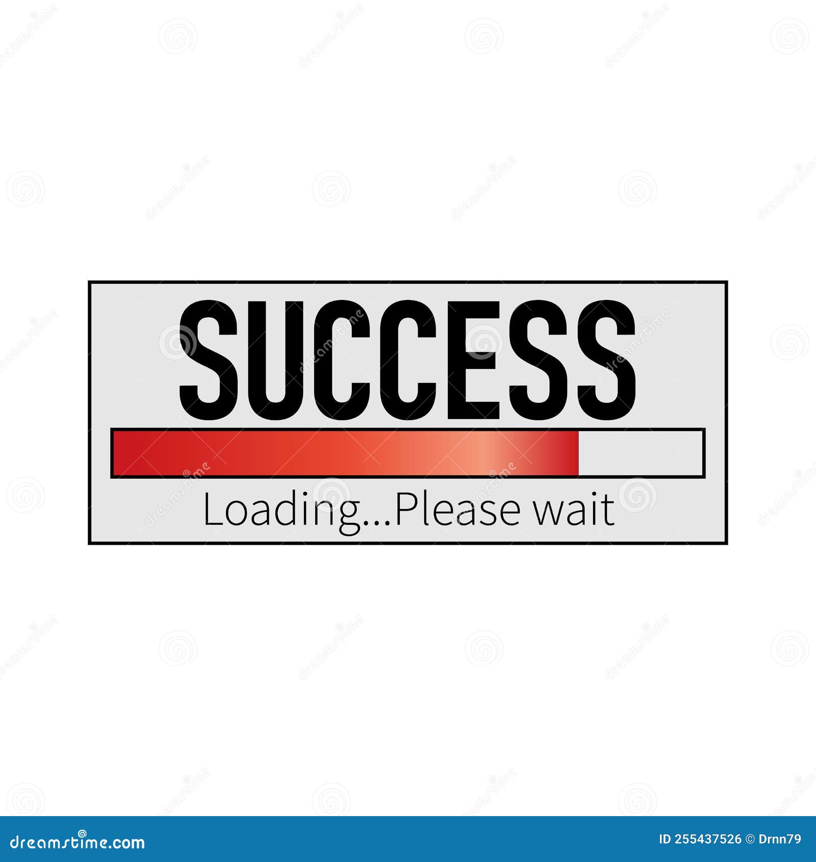 Design of Success Progress Bar Loading, Concept of Creating or Waiting ...